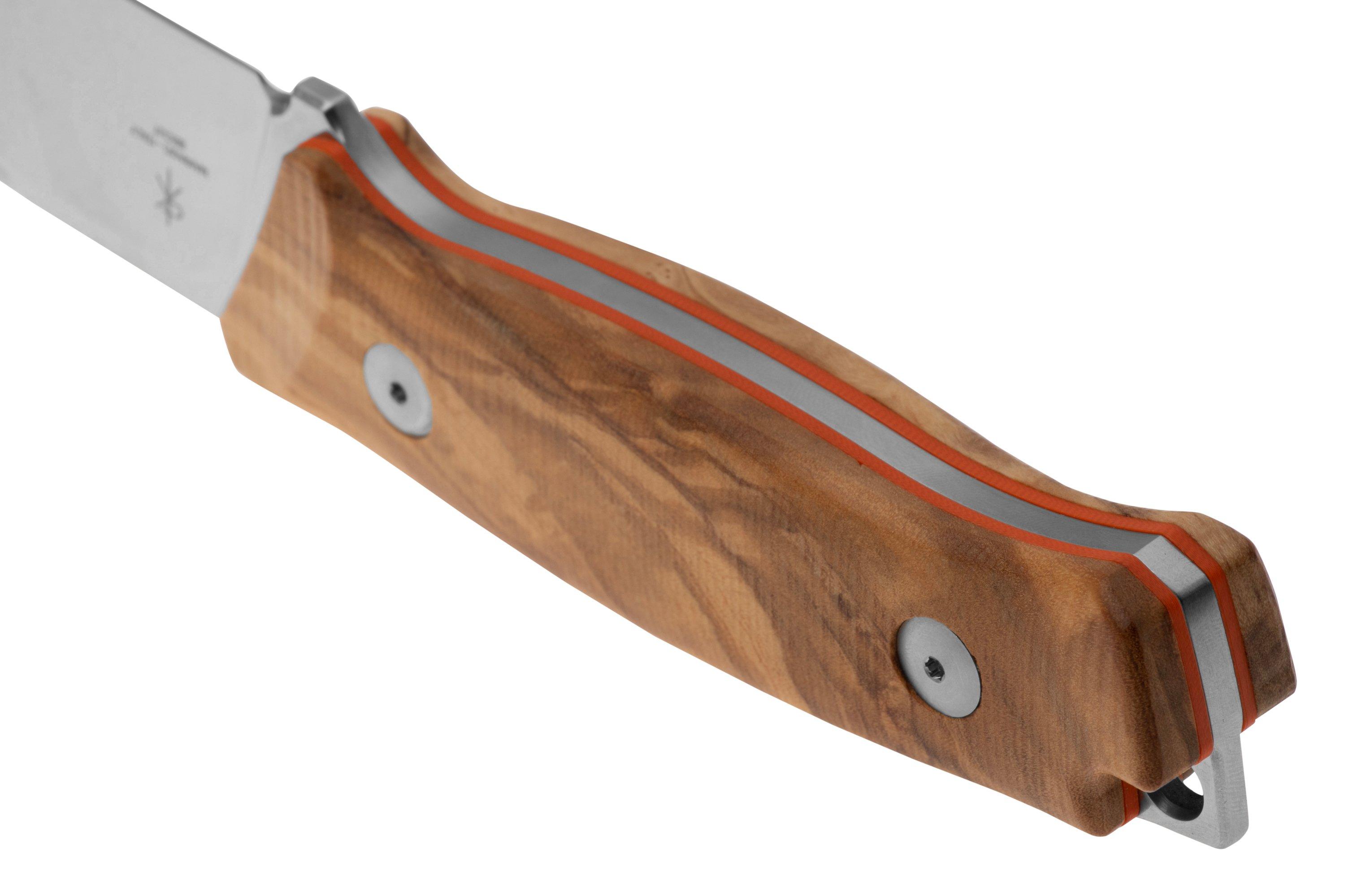 Fox Knives Rifle Windage FX-661 OL, Olive Wood fixed knife, Raven ...