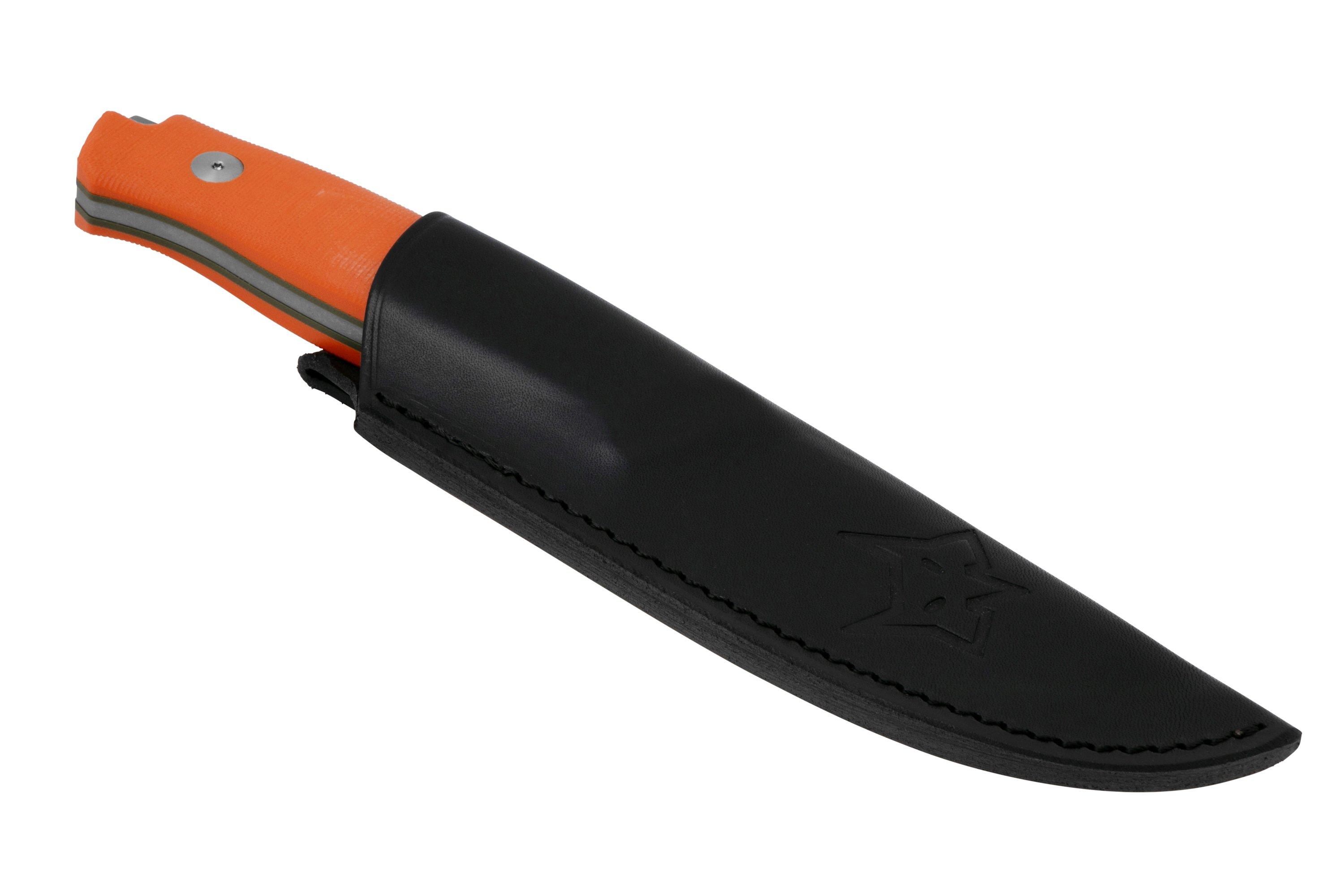 Fox Knives Rifle Windage FX-661 OR, Orange G10 fixed knife, Raven ...