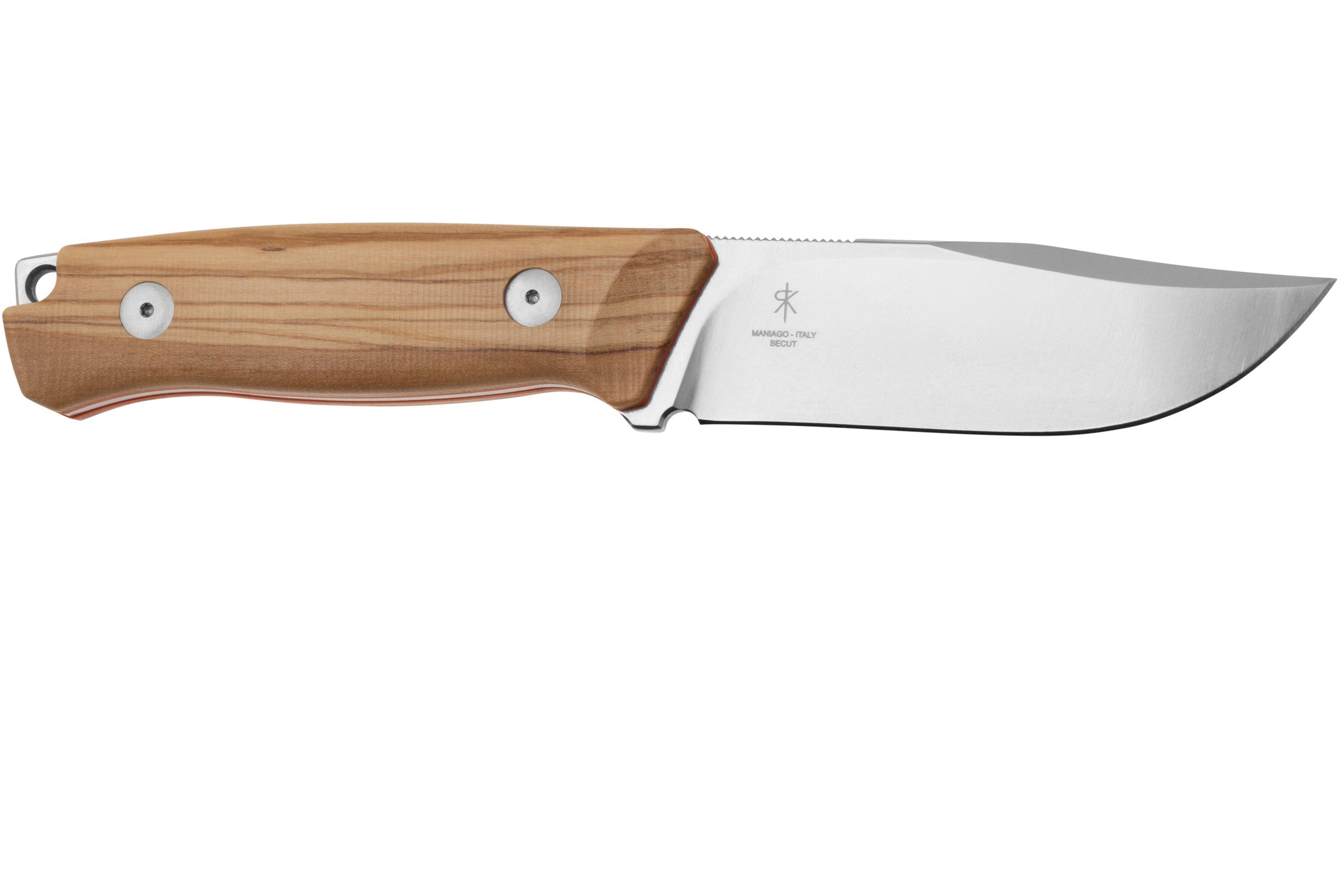 Fox Knives Rifle Receiver FX-662 OL, Olive Wood fixed knife, Raven ...