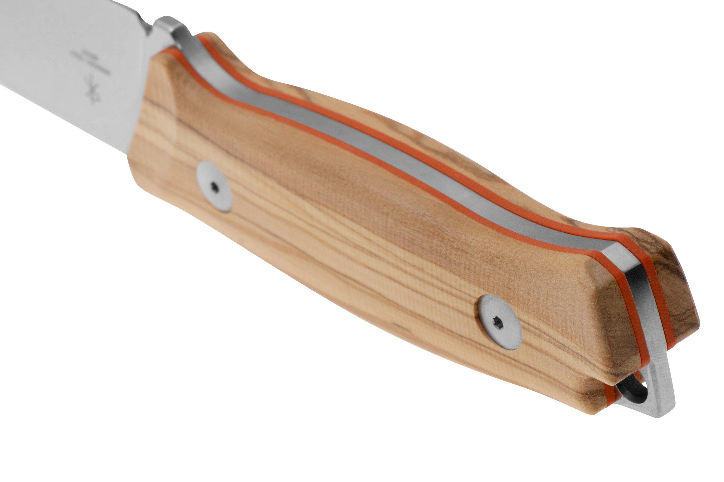 Fox Knives Rifle Receiver FX-662 OL, Olive Wood fixed knife, Raven ...