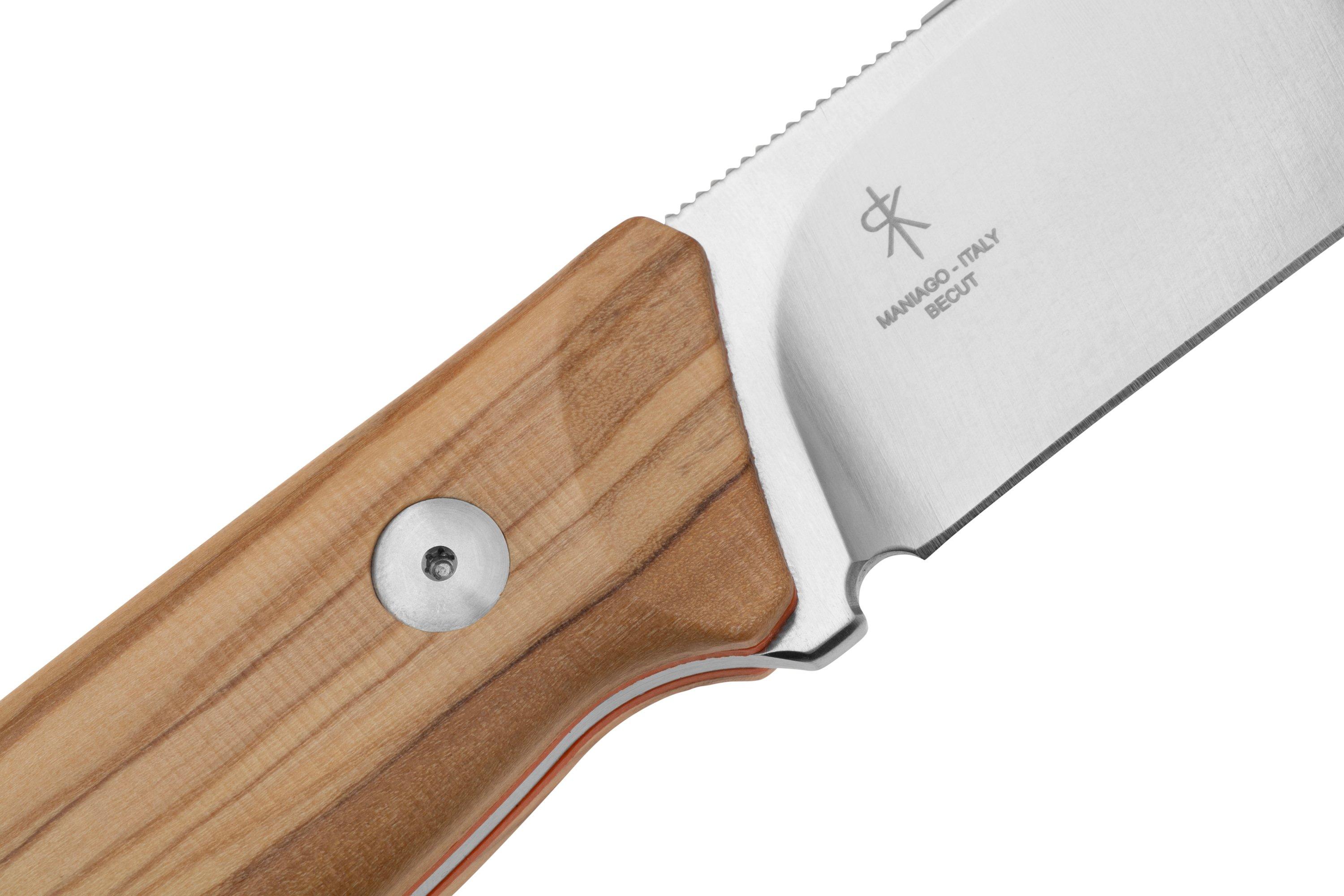 Fox Knives Rifle Receiver FX-662 OL, Olive Wood fixed knife, Raven ...