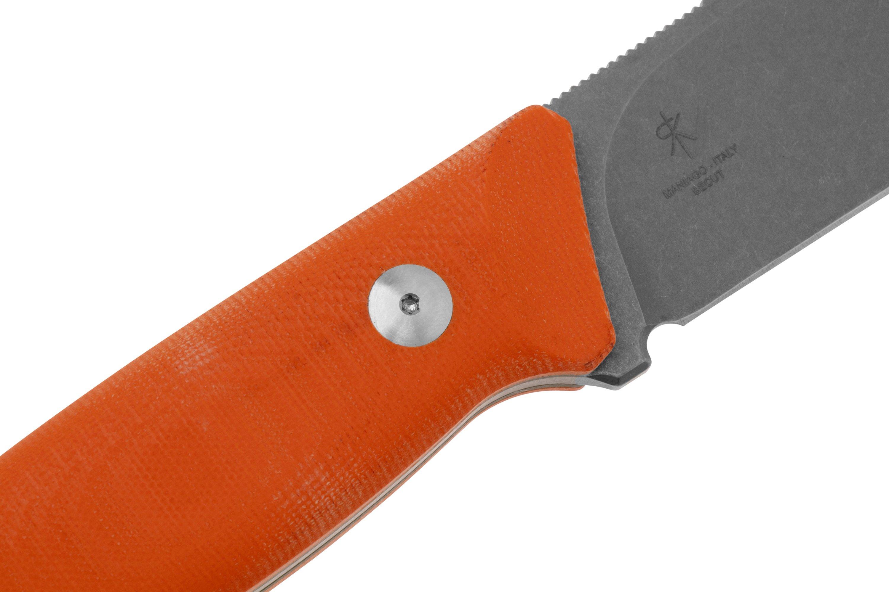 Fox Knives Rifle Receiver FX-662 OR, Orange G10 vaststaand mes, Raven ...