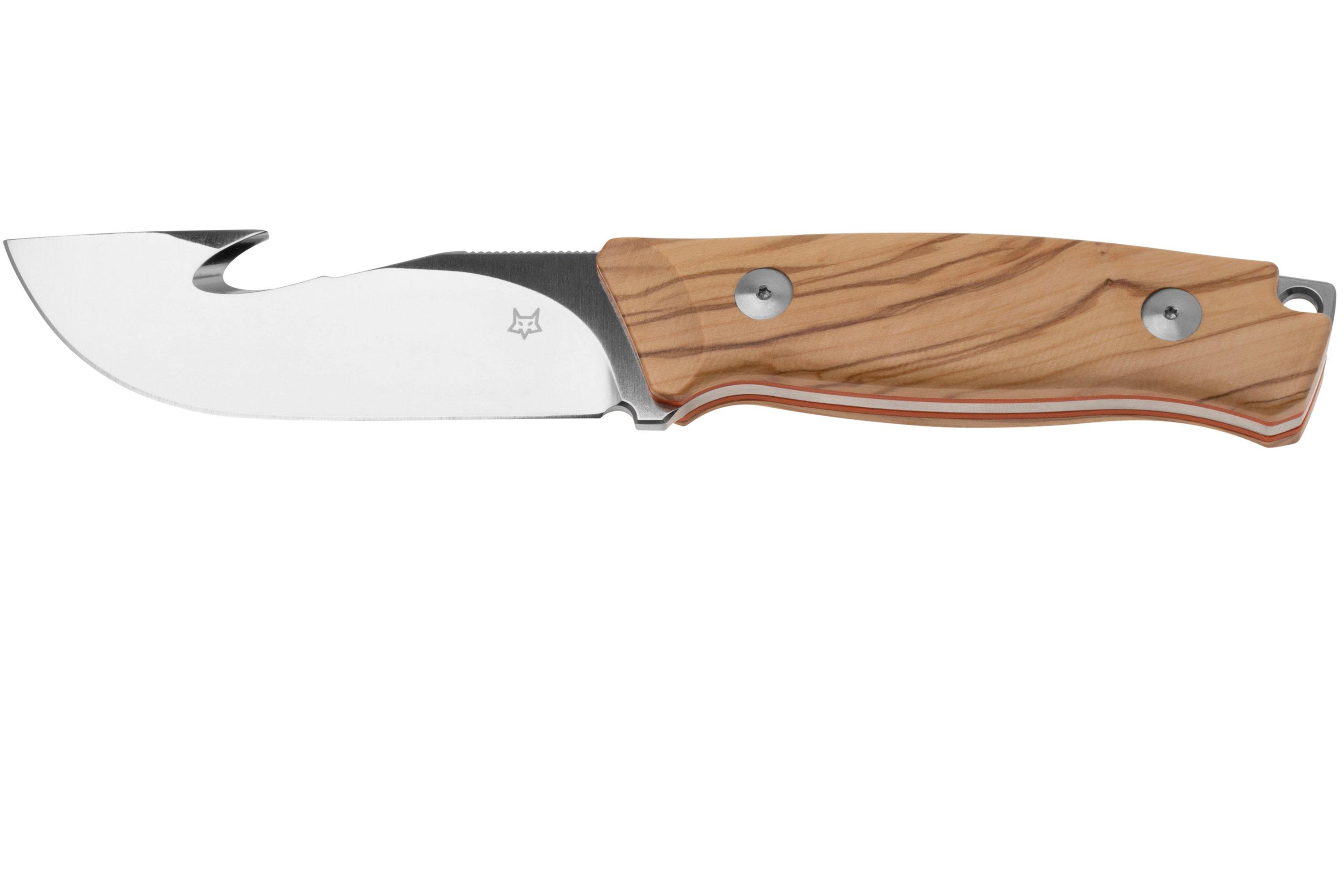 Fox Knives Rifle Ejector FX-663 OL, Olive Wood fixed knife, Raven ...