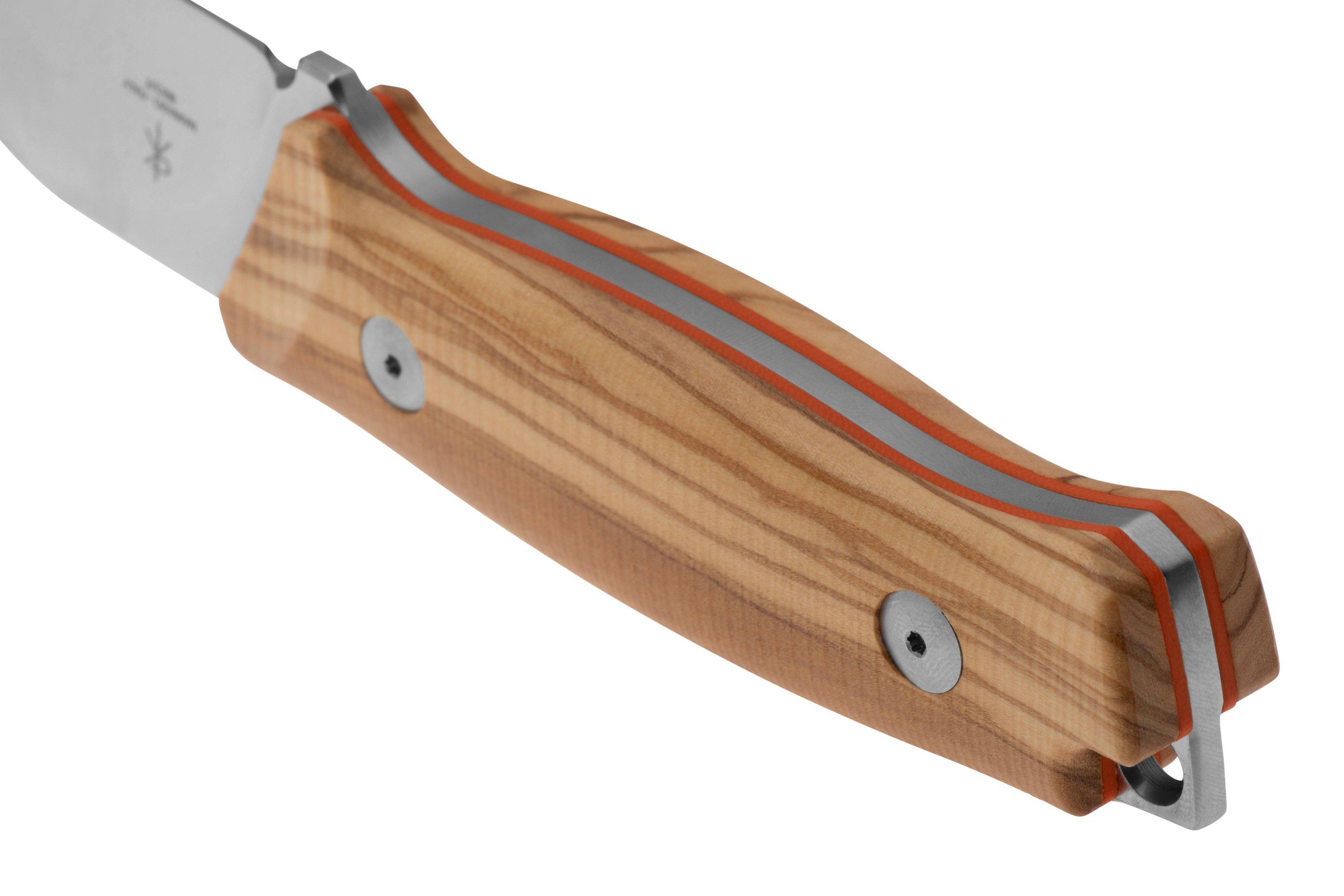 Fox Knives Rifle Ejector FX-663 OL, Olive Wood vaststaand mes, Raven ...