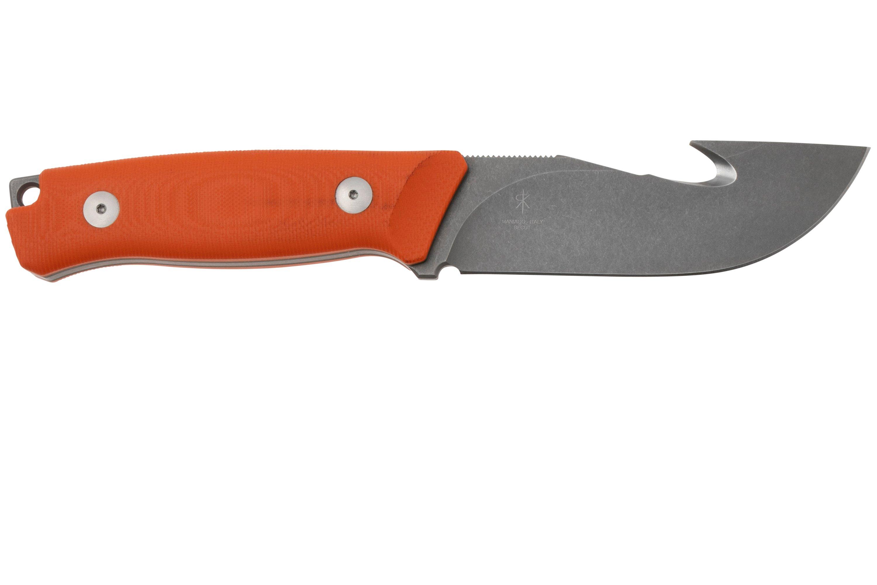 Fox Knives Rifle Ejector FX-663 OR, Orange G10 fixed knife, Raven ...