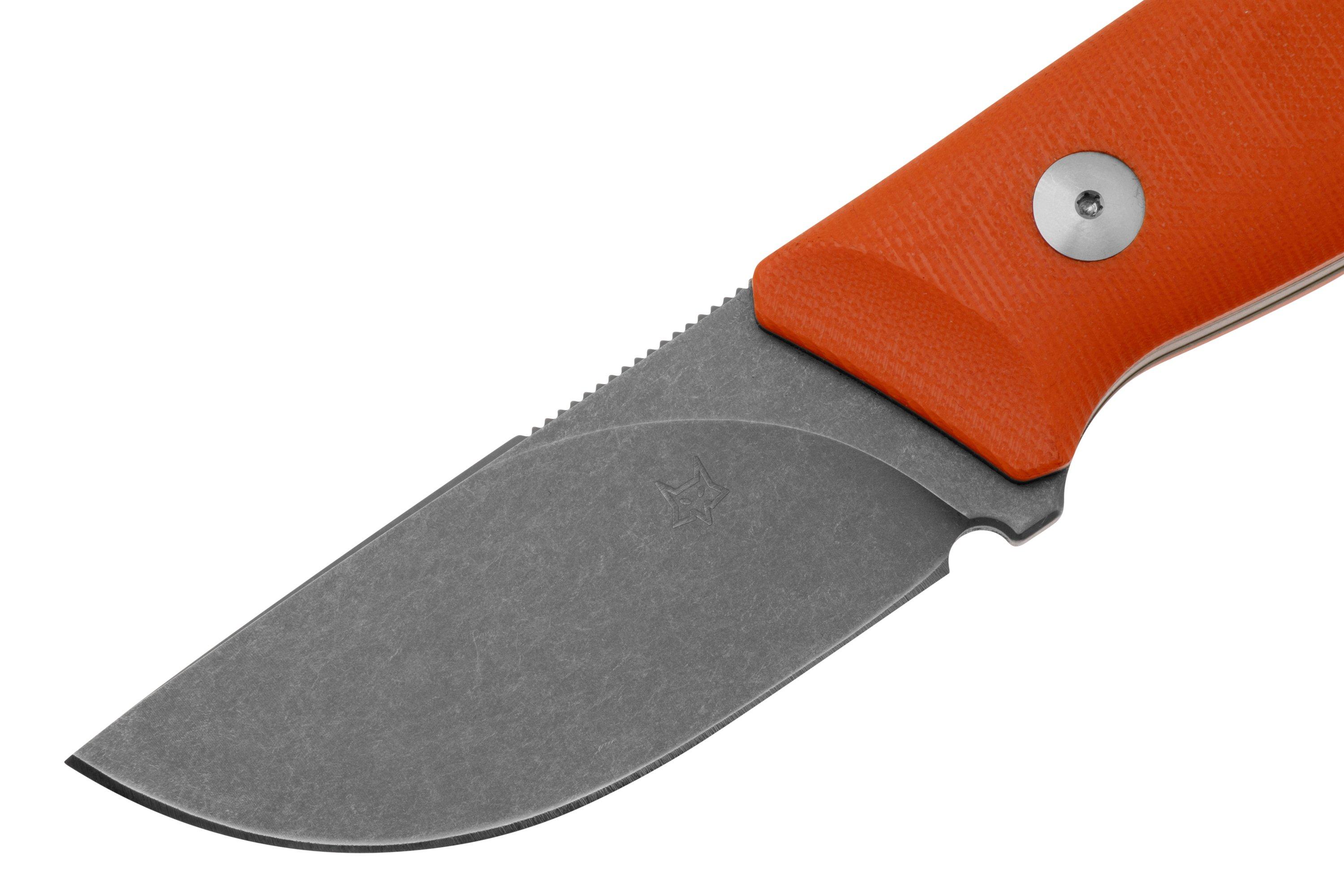 Fox Knives Rifle Muzzle FX-664 OR, Orange G10 vaststaand mes, Raven ...