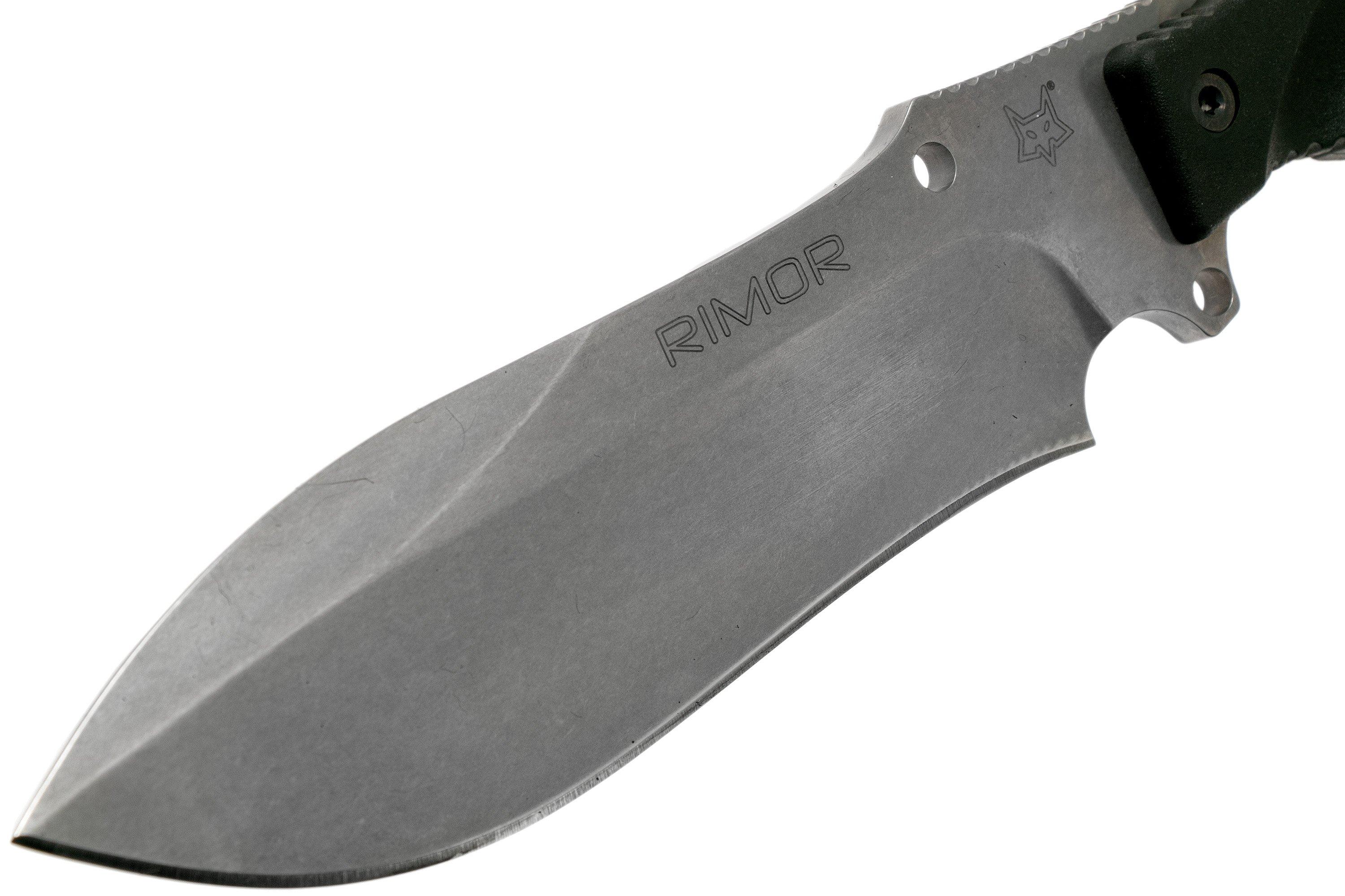 Fox Rimor Bushcraft FX-9CM07 Stonewashed outdoor knife | Advantageously ...