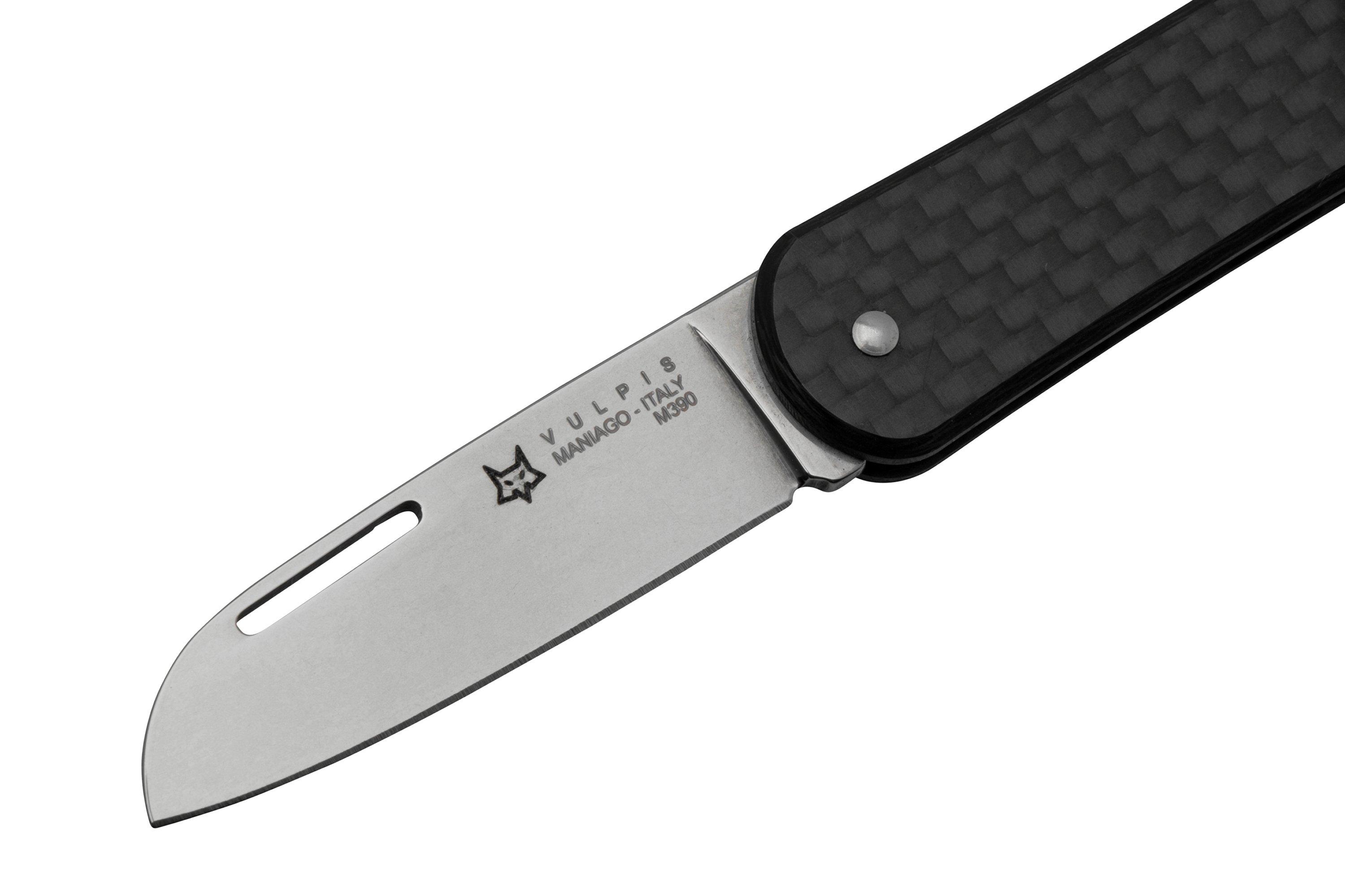 Fox Vulpis FX-VP108CF, M390, Carbon Fiber, pocket knife ...