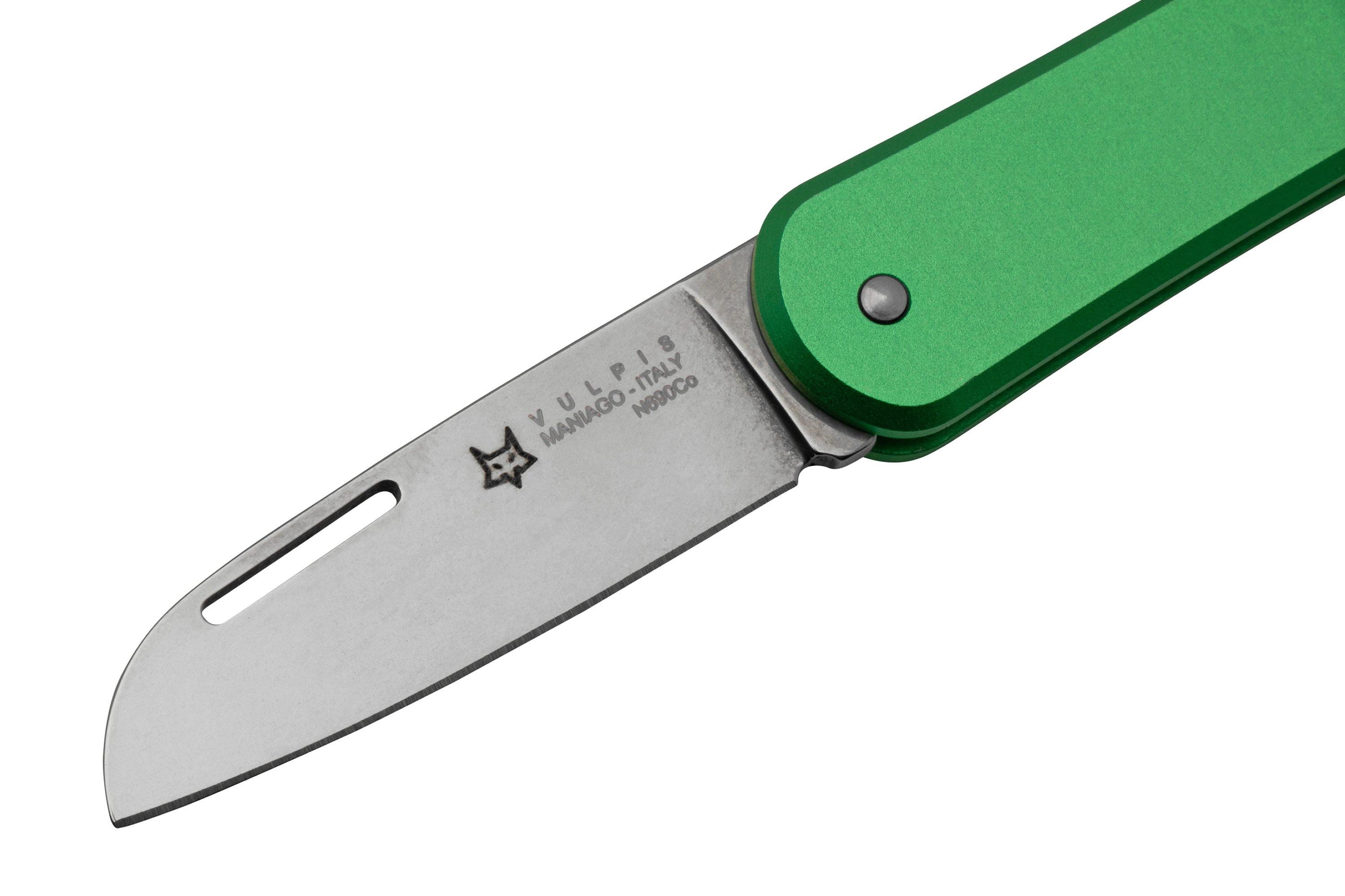 Fox Vulpis FX-VP108OD, N690Co, Aluminium OD Green, pocket knife ...