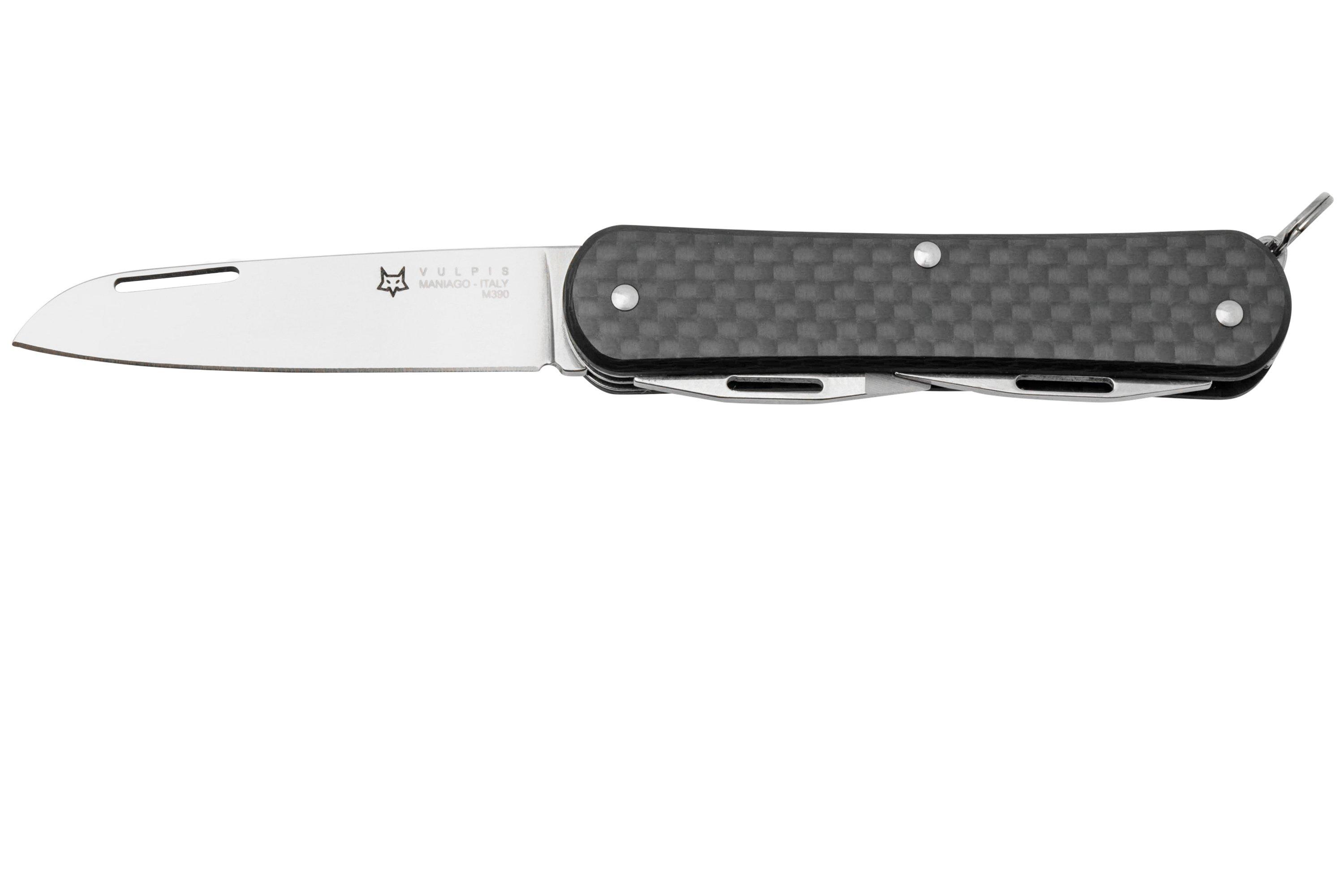FOX Vulpis 3-Tools FX-VP130-3CF, M390, Black Carbon Fiber, Zwitsers ...