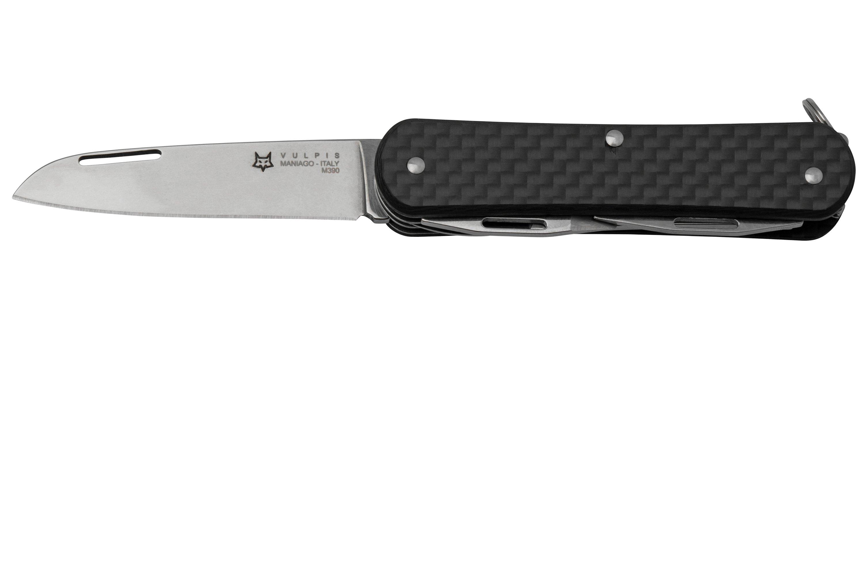 FOX Vulpis 4-Tools FX-VP130-F4CF, M390, Carbon Fiber, Swiss pocket ...