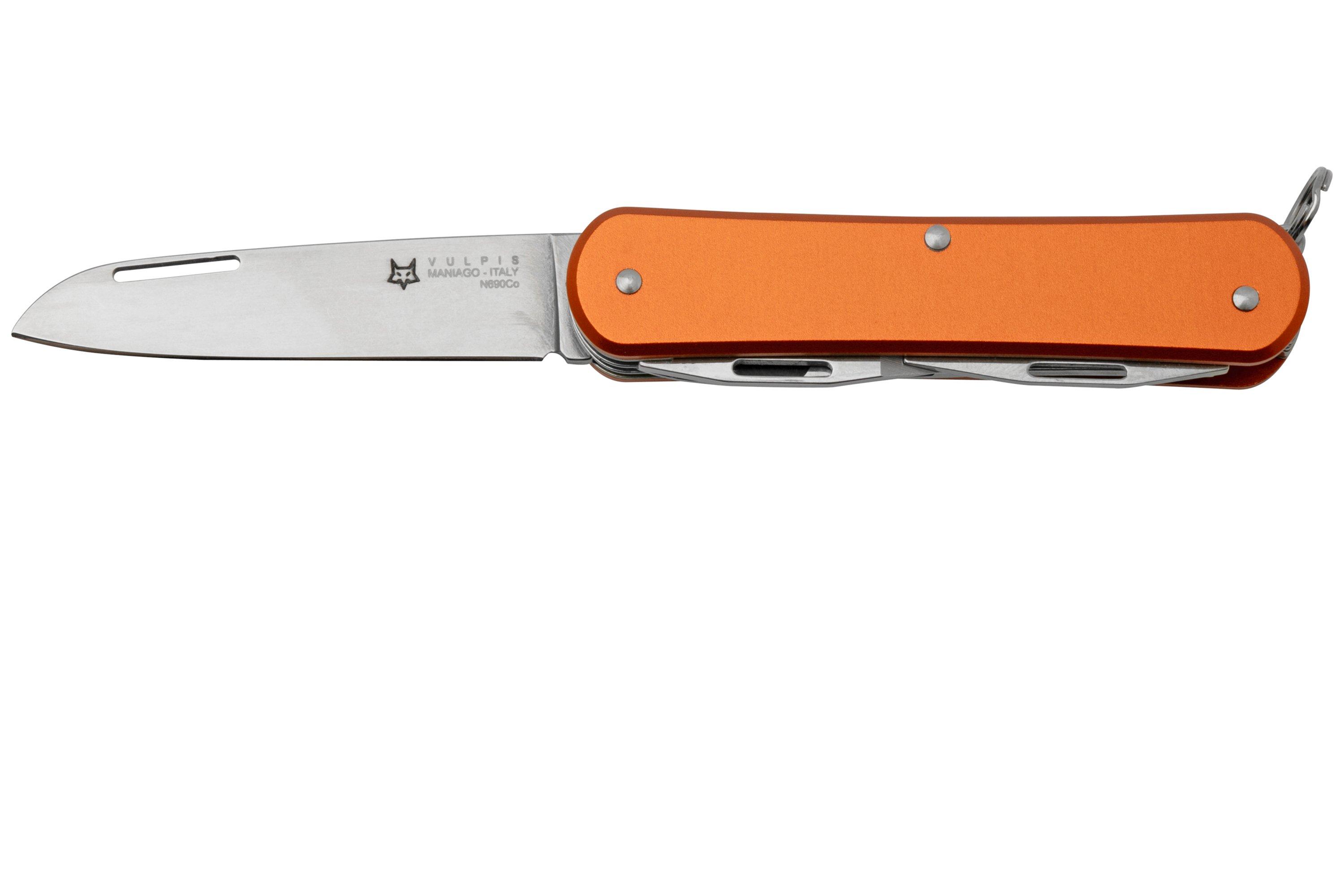 FOX Vulpis 4-Tools FX-VP130-F4OR, N690Co, Aluminium Orange, Swiss ...