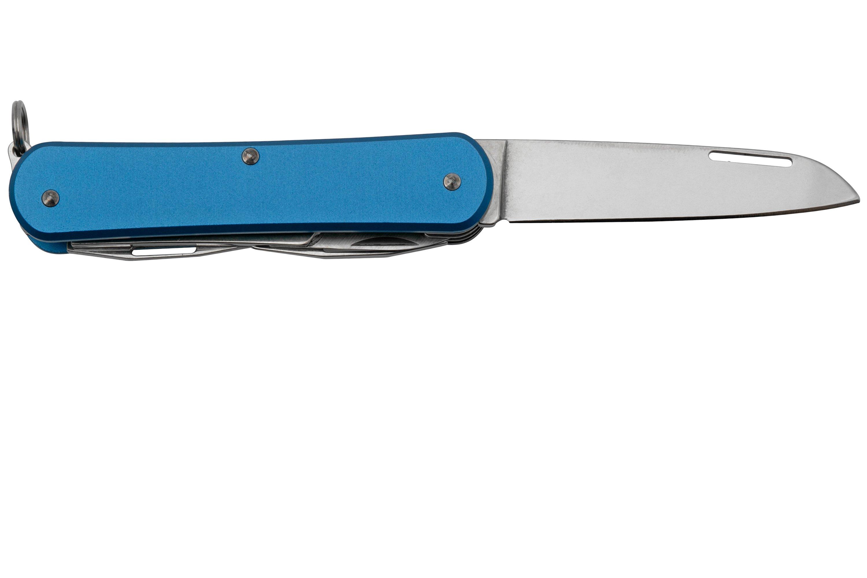 FOX Vulpis 4-Tools FX-VP130-F4SB, N690Co, Aluminium Sky Blue, couteau ...