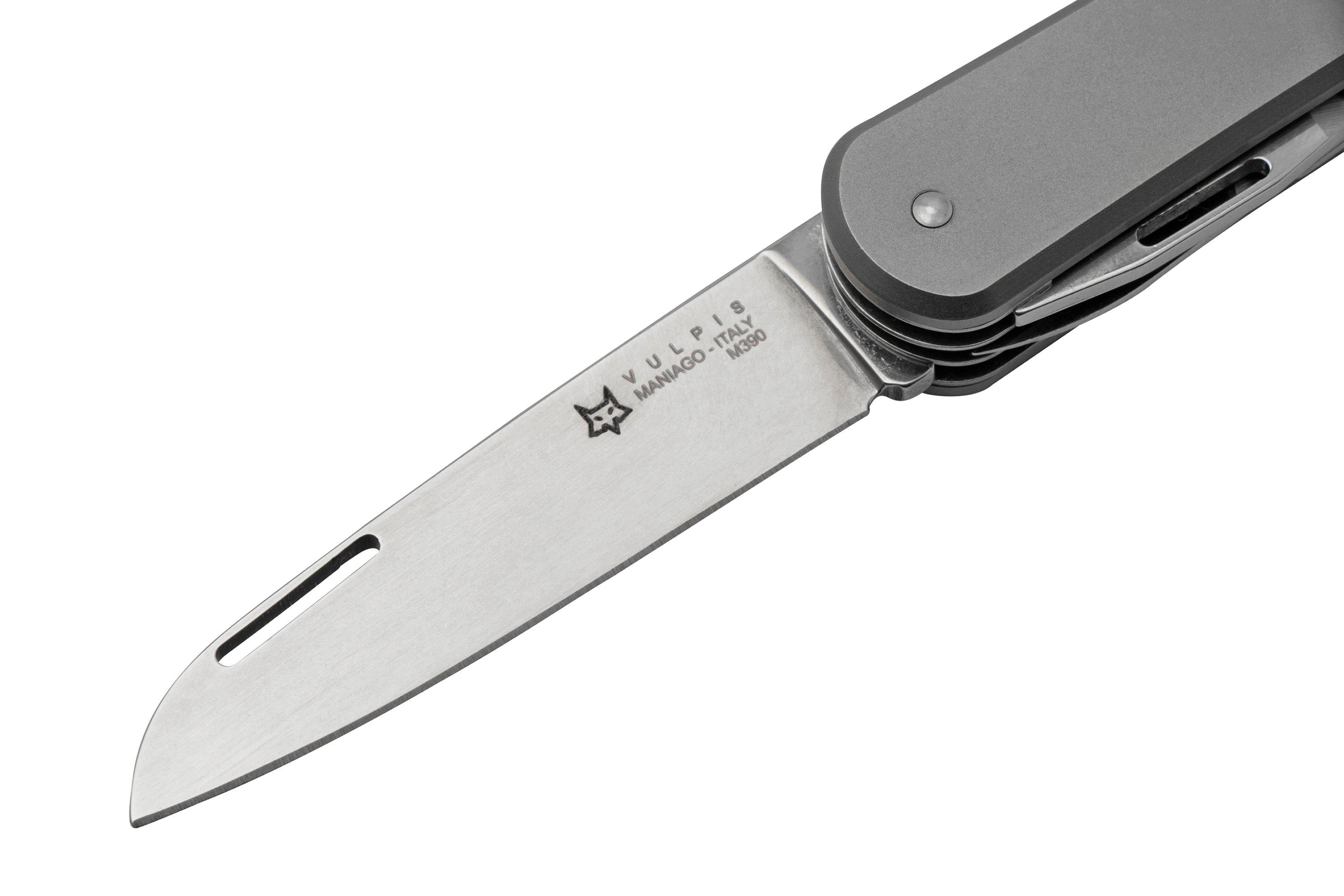 FOX Vulpis 4-Tools FX-VP130-F4TI, M390, Titanium, Swiss pocket knife ...