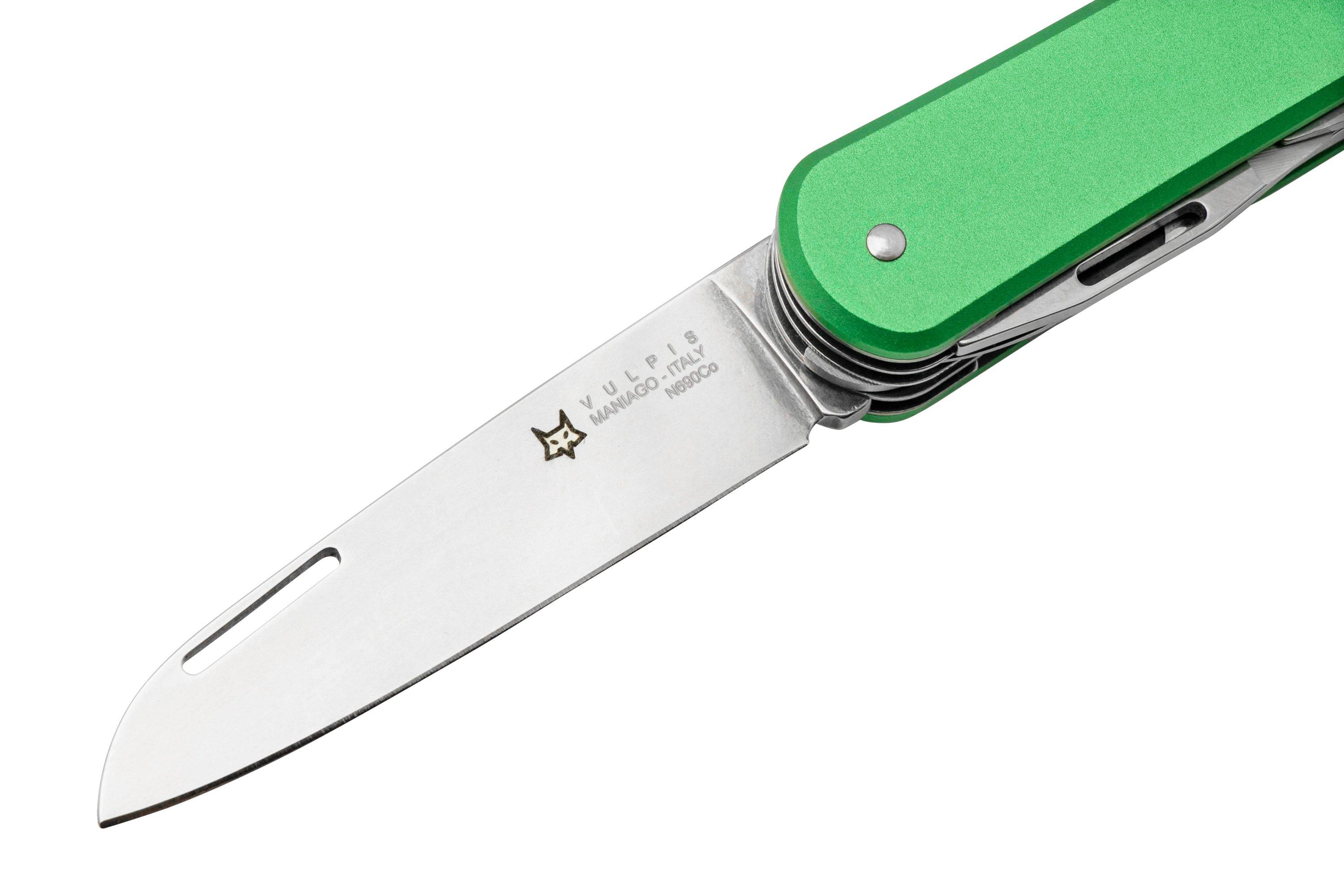 FOX Vulpis 5-Tools FX-VP130-SF5OD, N690co, Aluminium OD Green, Swiss ...