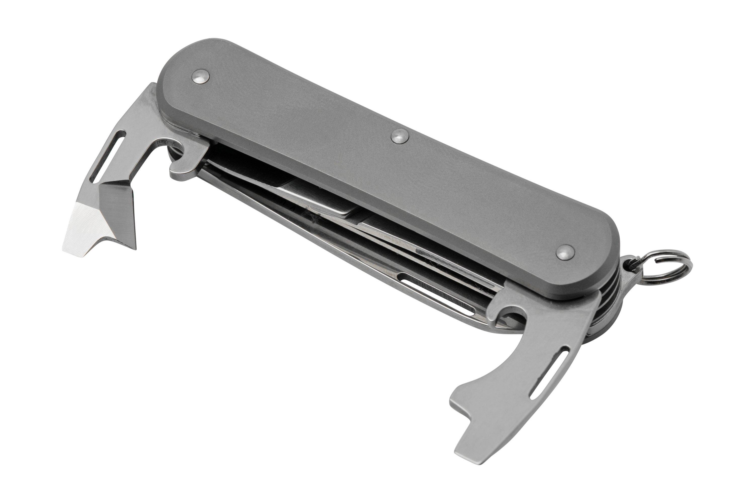 Fox Vulpis 5-Tools VP130-SF5TI, M390, Titanium Sandblasted, Swiss ...