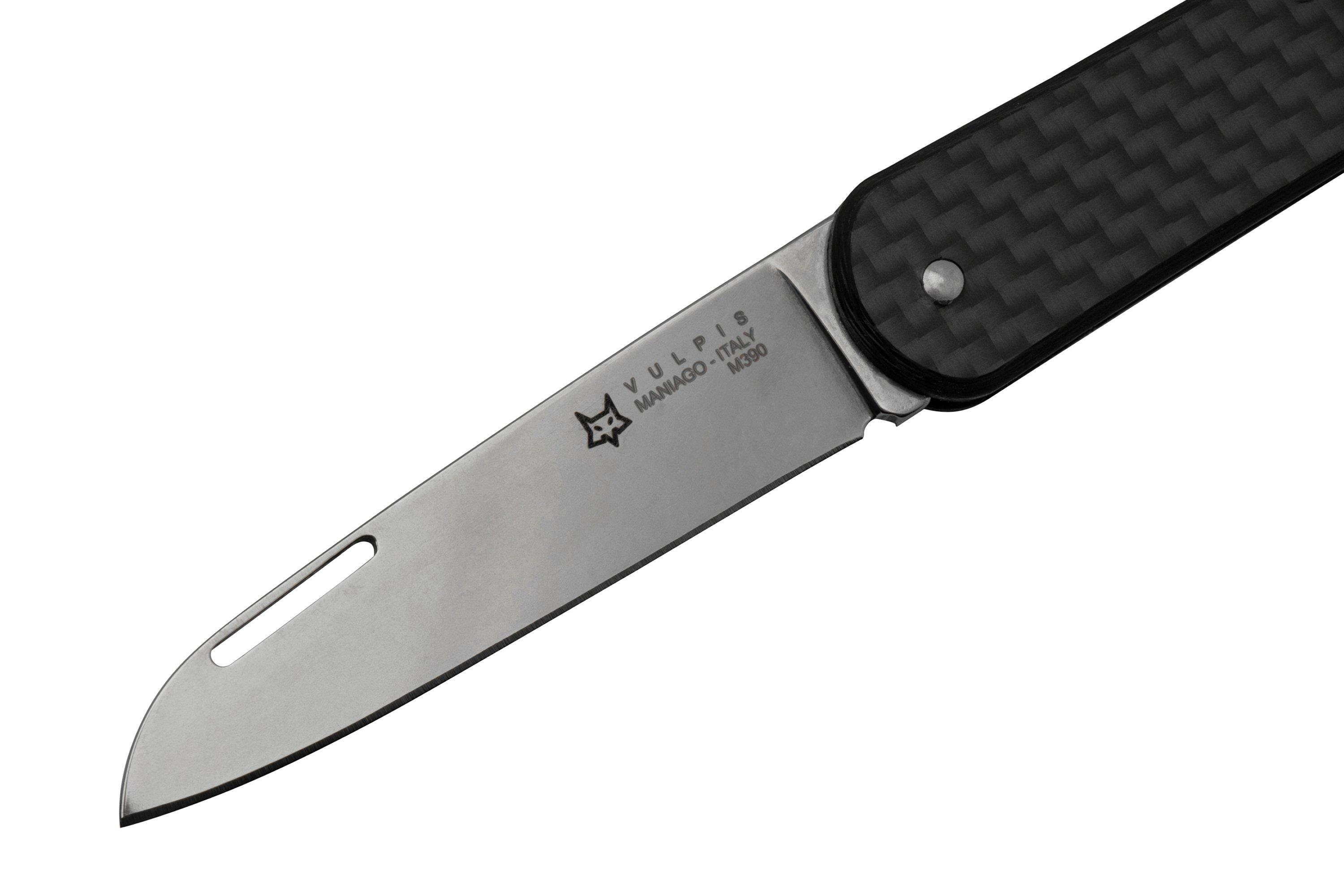 FOX Vulpis FX-VP130CF, M390, Carbon Fiber, pocket knife ...