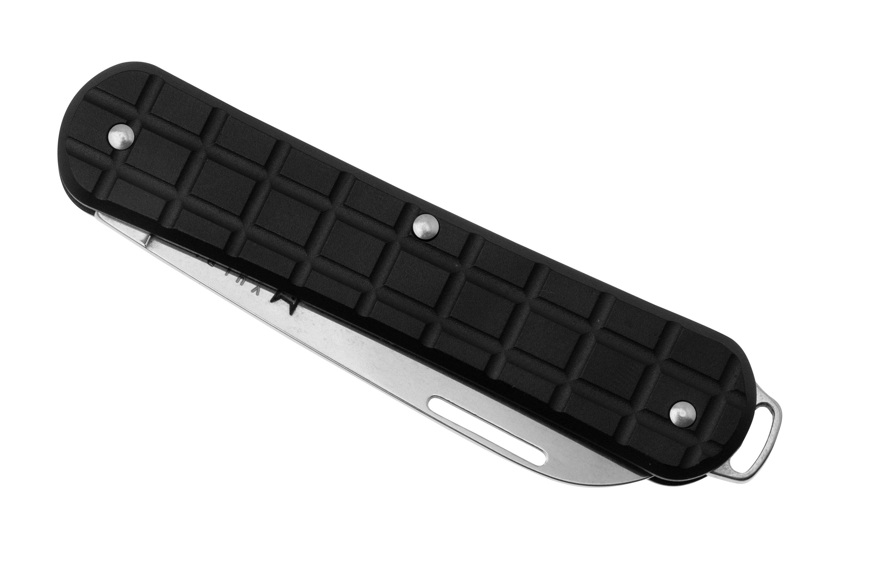 Fox Vulpis FX-VPGP130-BK Polished N690Co, Grenade Pattern Black ...
