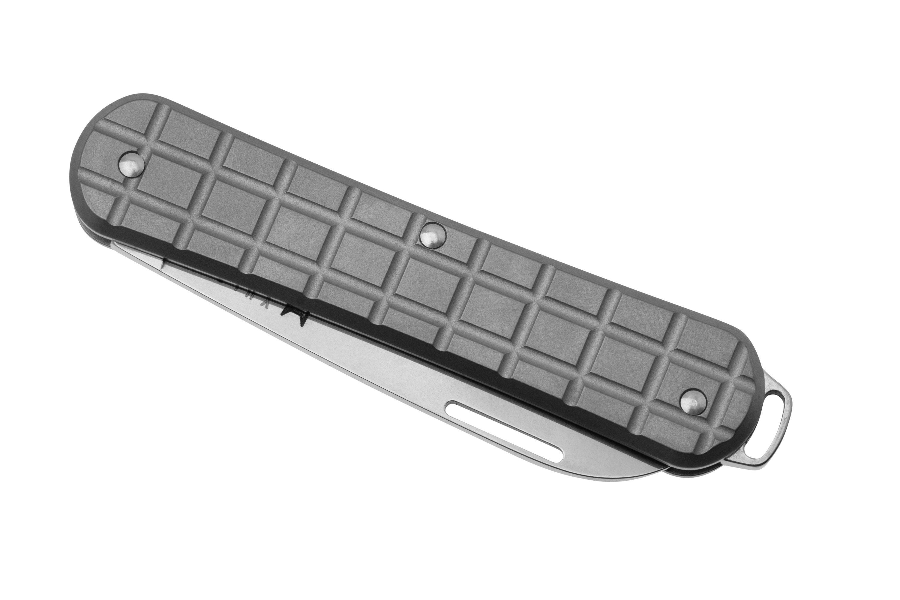 Nóż składany Fox Vulpis FX-VPGP130-TI Polished M390, Grenade Pattern Grey Titanium | Zalety ...