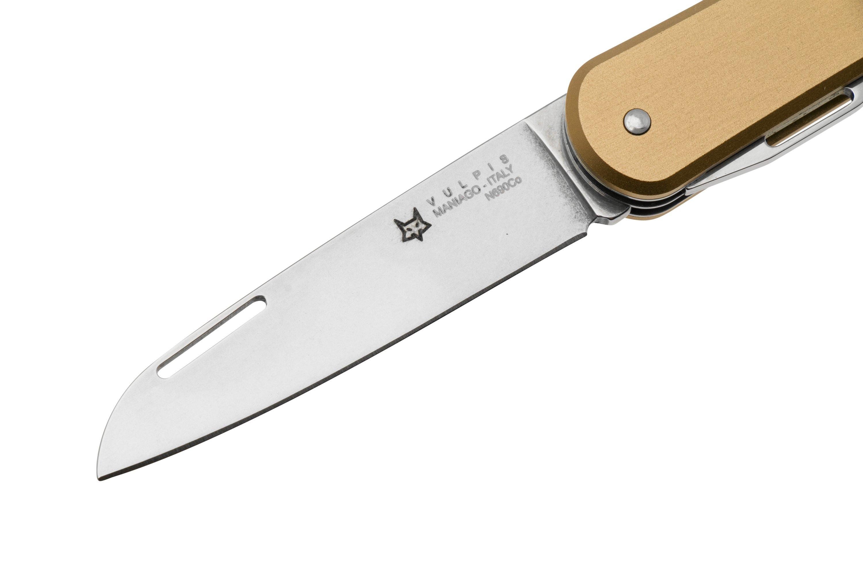 Fox Vulpis KA-VP130-3BR, 3 Tools, Aluminium Bronze, pocket knife ...