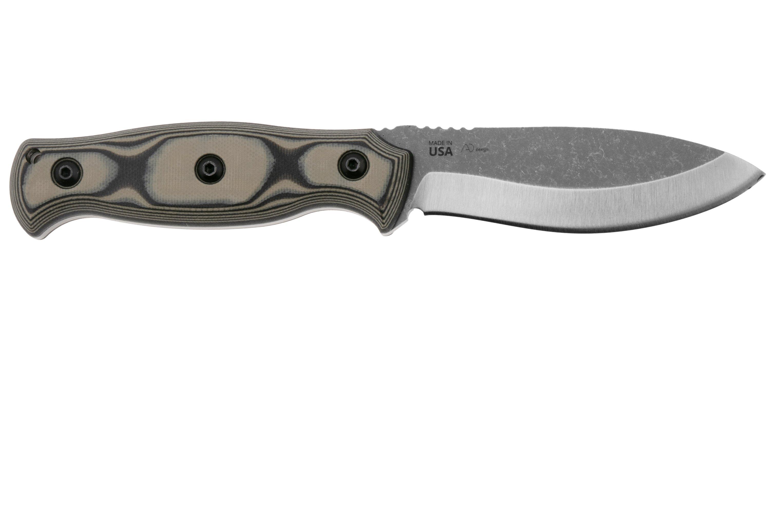 Fox Knives Ego TK-FX01, Black/Coyote G10 fixed knife, Alfredo Doricchi ...