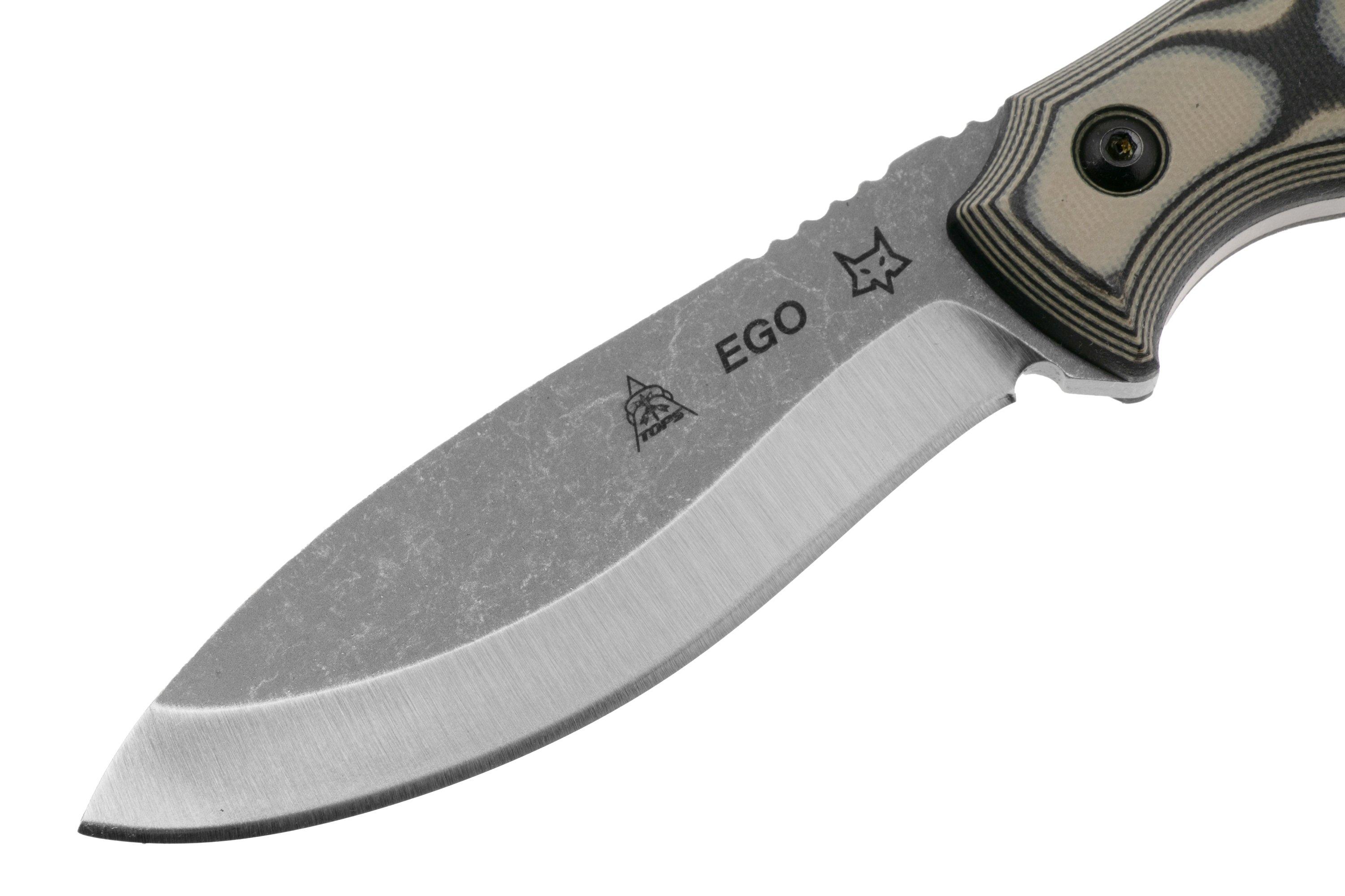 Fox Knives Ego TK-FX01, Black/Coyote G10 fixed knife, Alfredo Doricchi ...