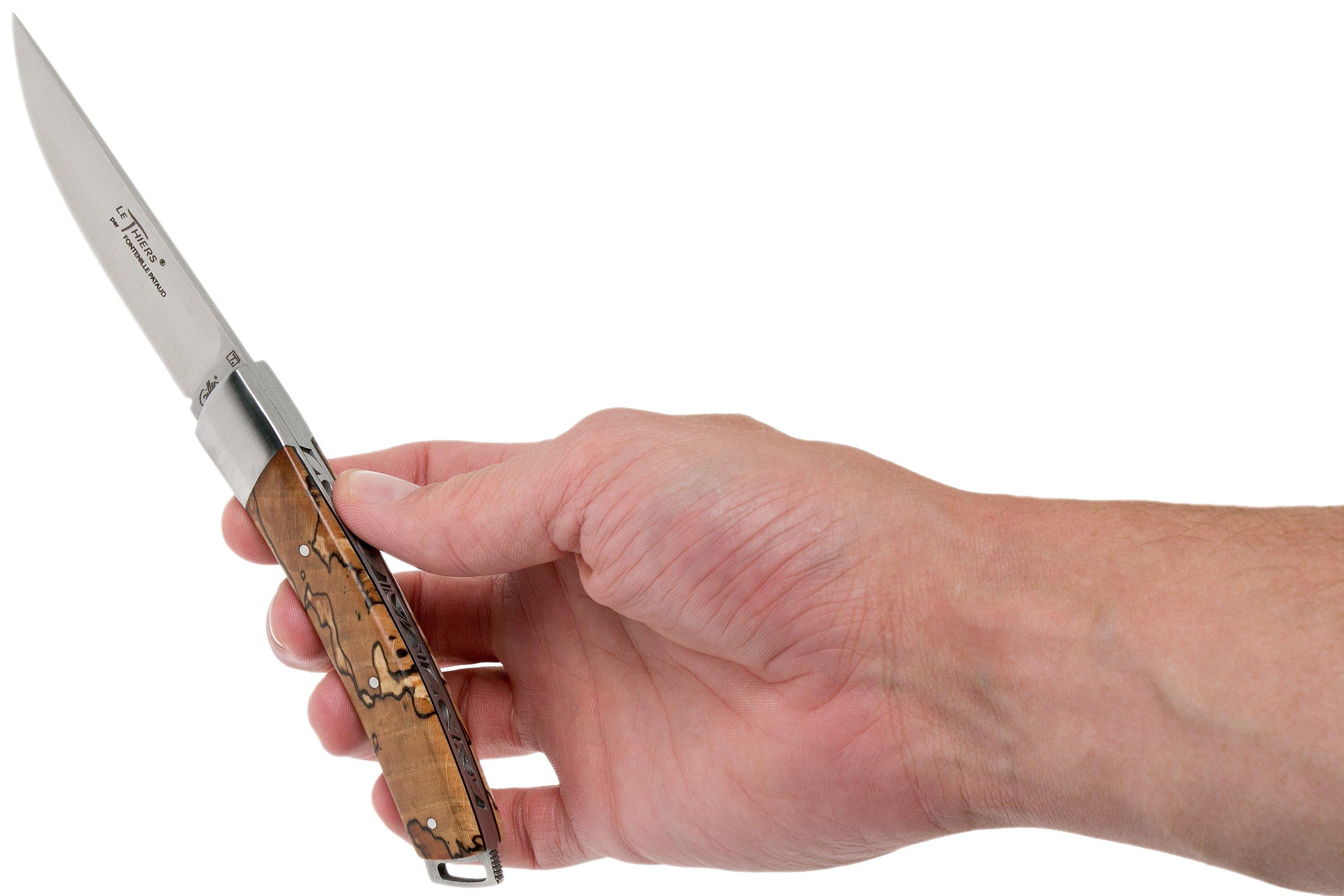 Le Thiers Le Nature stabilized beech T7HD pocket knife by Fontenille ...