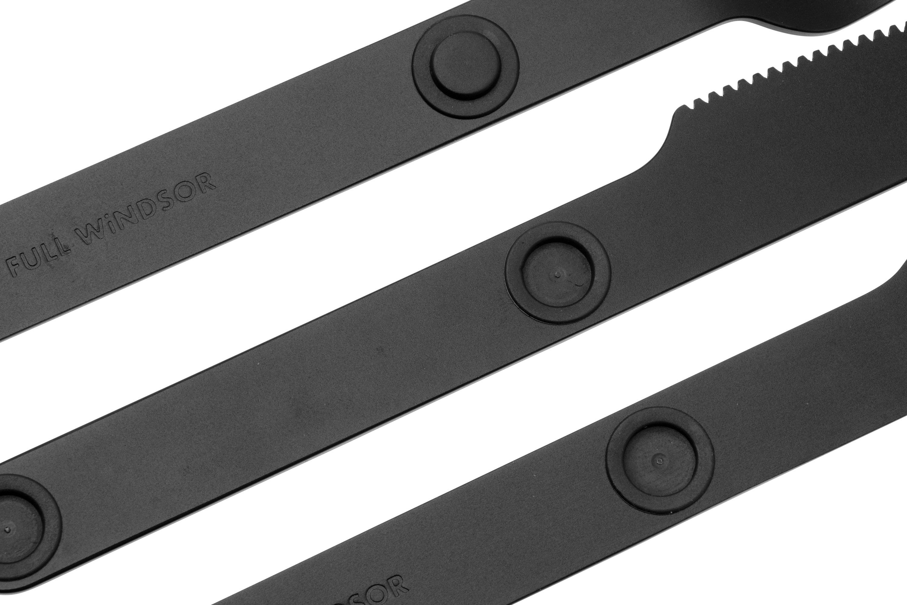 FULL WiNDSOR Magware MAG-SS-BLK Charcoal Black, outdoor cutlery ...