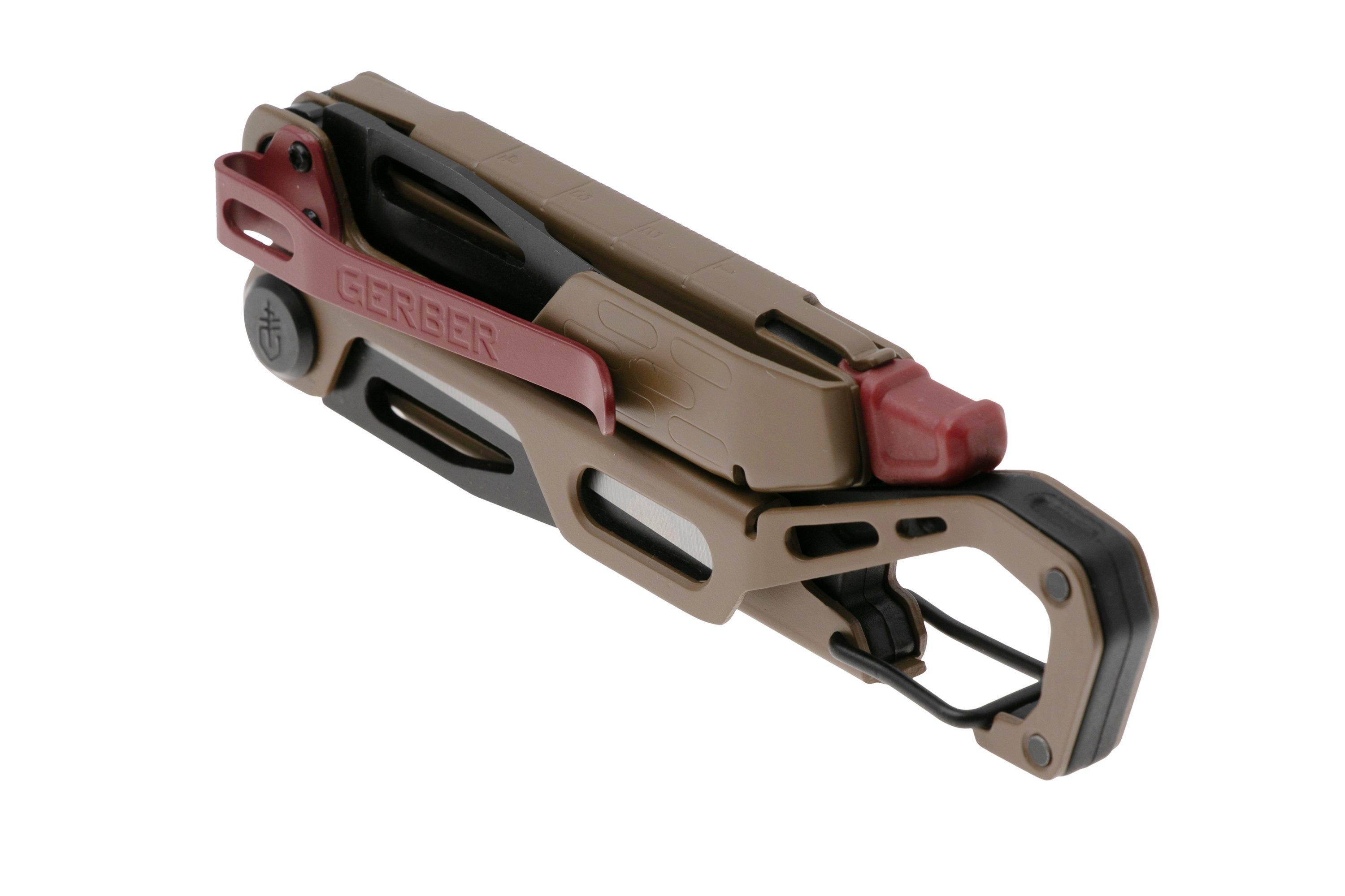 Gerber Stakeout Spark 1070226, Black Oxide Stainless Steel, Red/Coyote ...