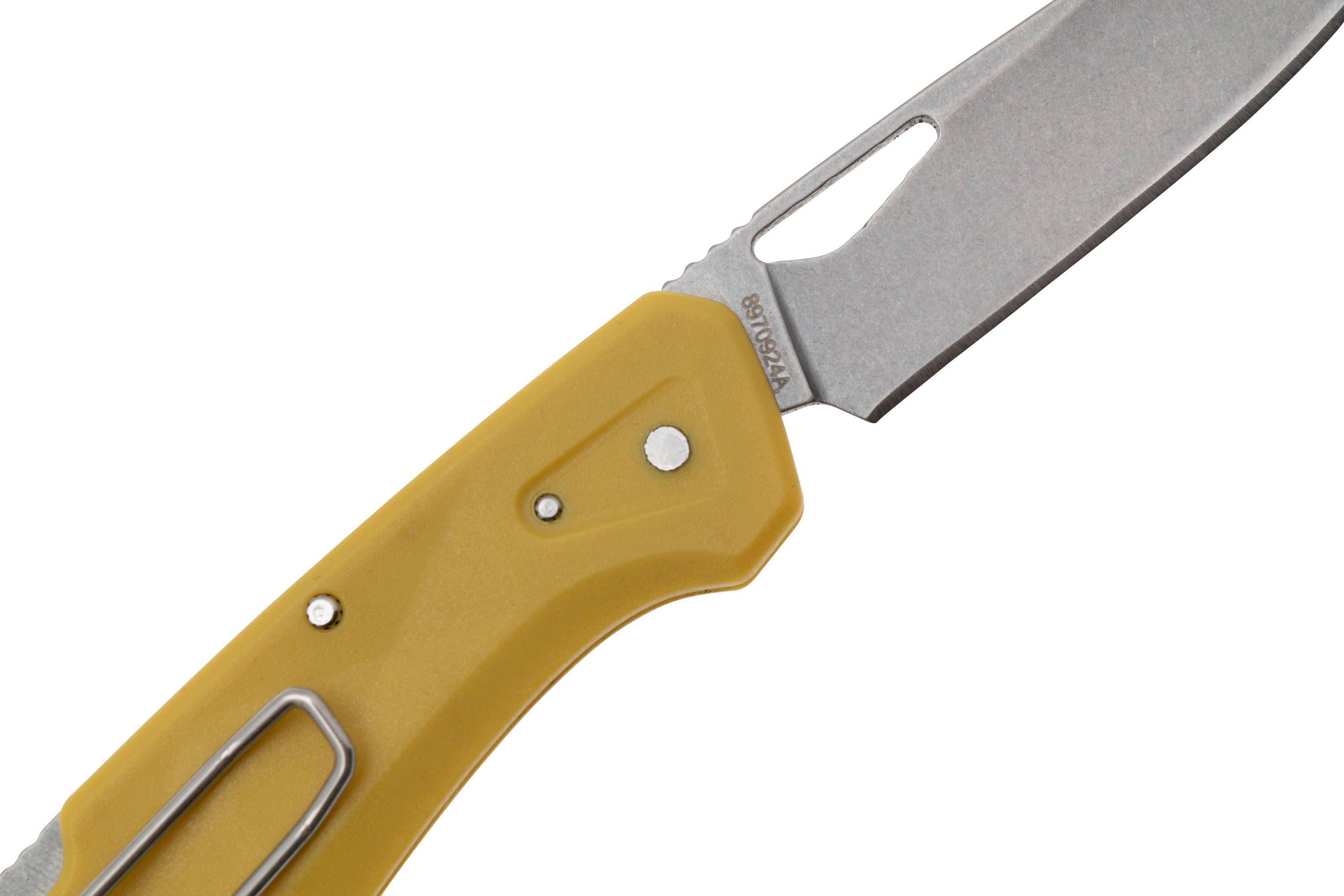 Gerber LST 1074520, Stonewashed 440A, Yellow Nylon zakmes | Voordelig ...