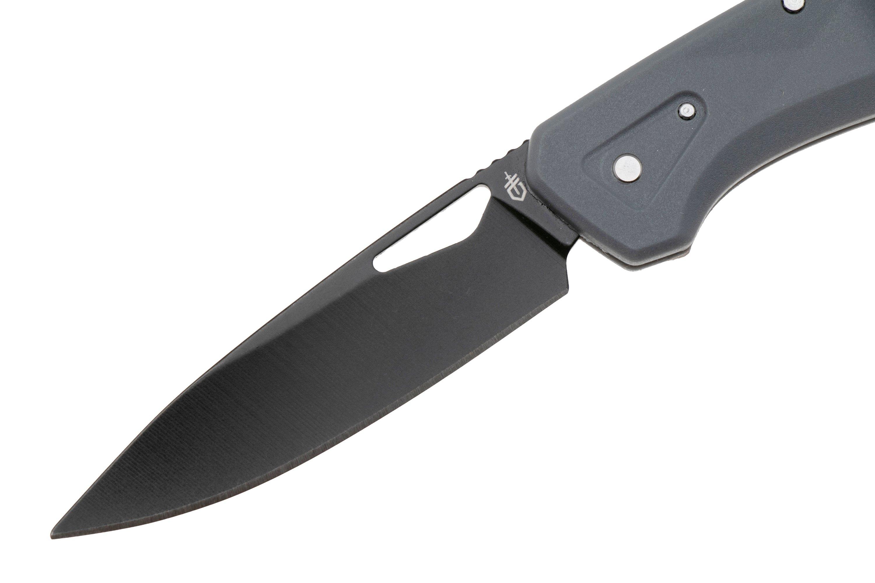 Gerber LST 1074524, Black 440A, Grey Nylon pocket knife ...