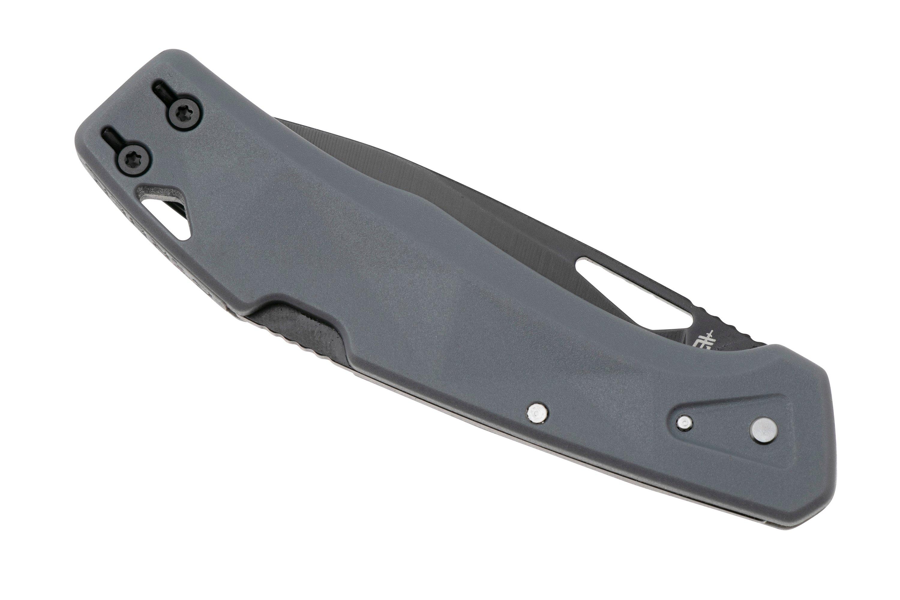 Gerber LST 1074524, Black 440A, Grey Nylon pocket knife ...