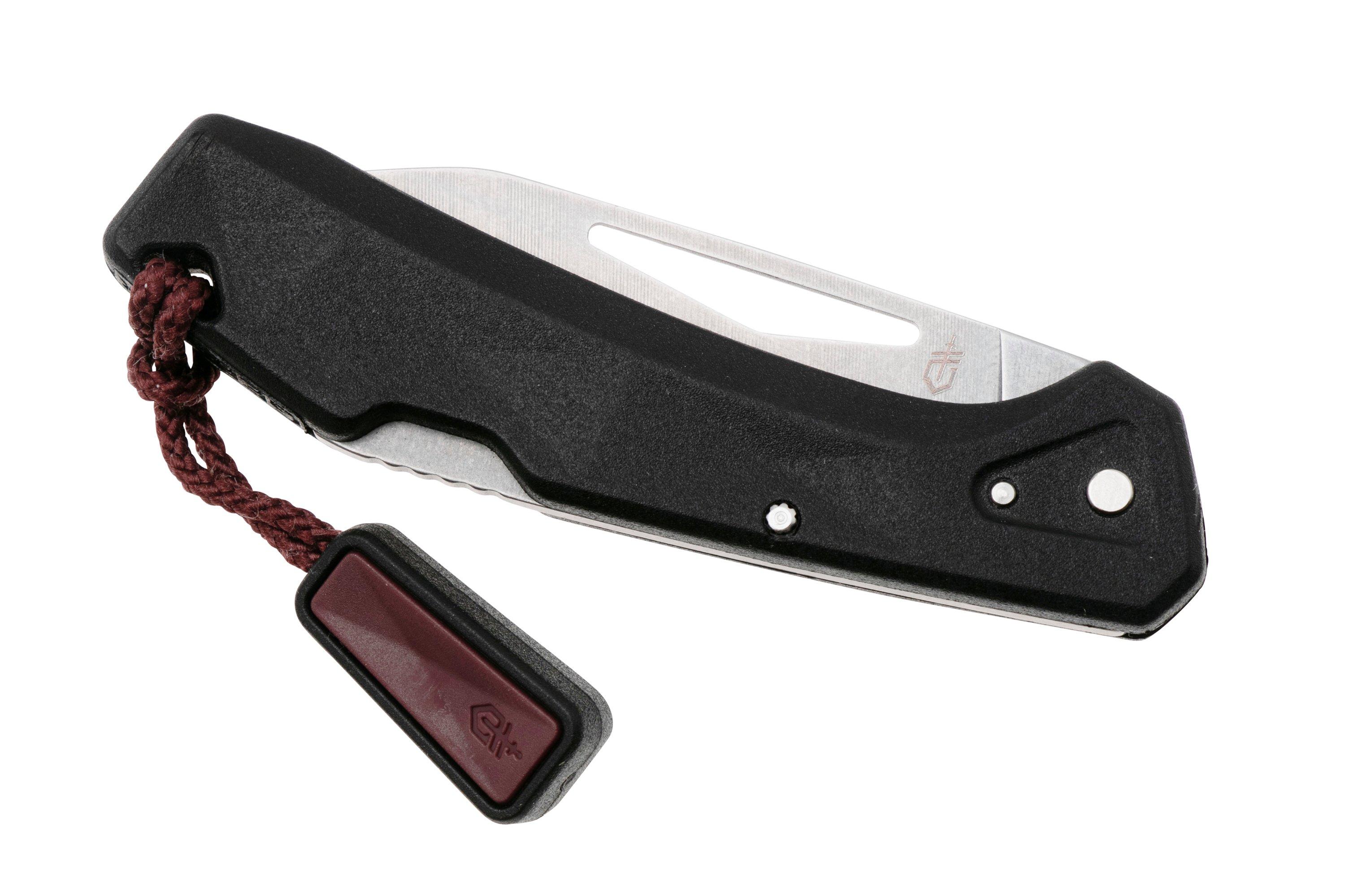 Gerber LST Mini 1074528, Stonewashed 440A, Black Nylon pocket knife ...