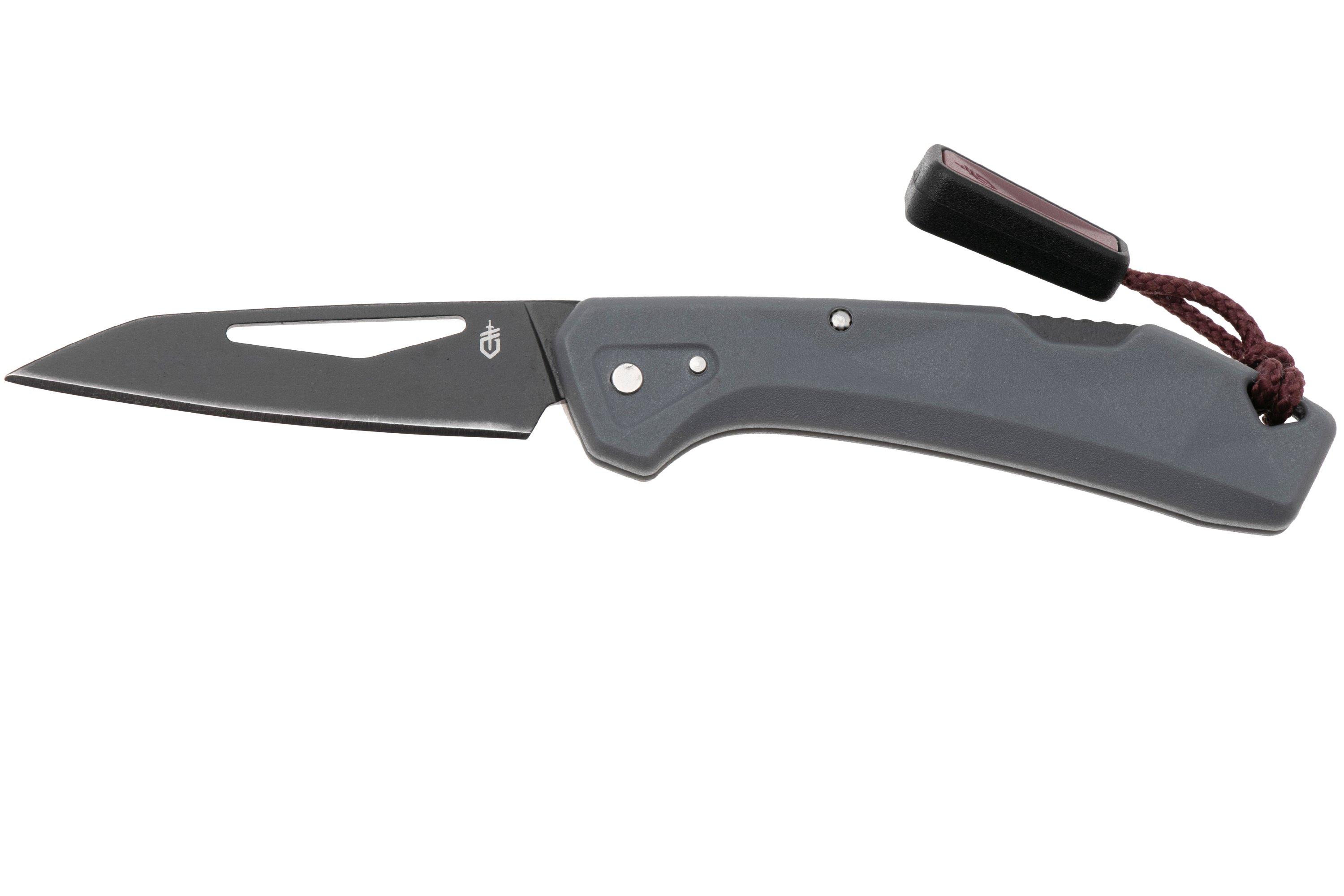 Gerber LST Mini 1074536, Black 440A, Grey Nylon pocket knife ...