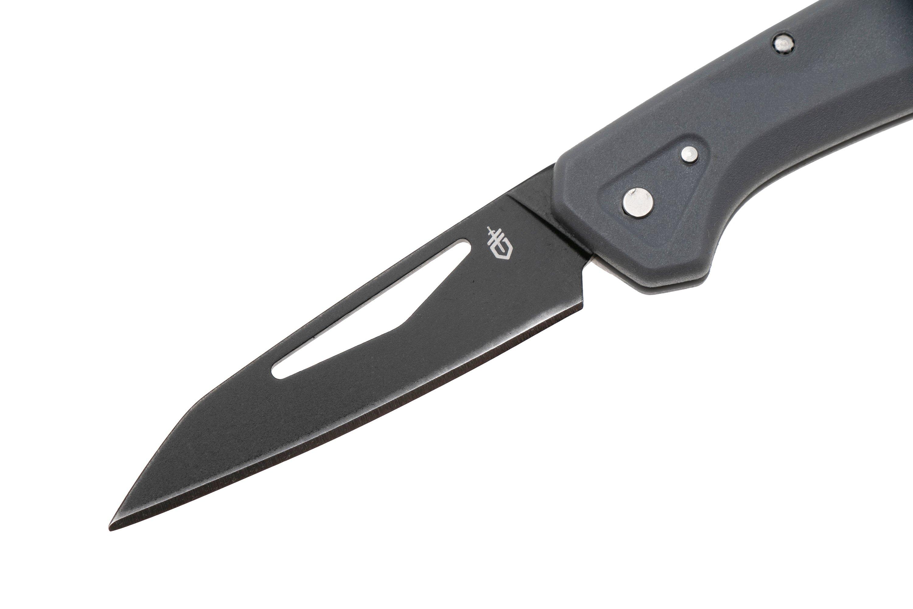 Gerber LST Mini 1074536, Black 440A, Grey Nylon coltello da tasca ...