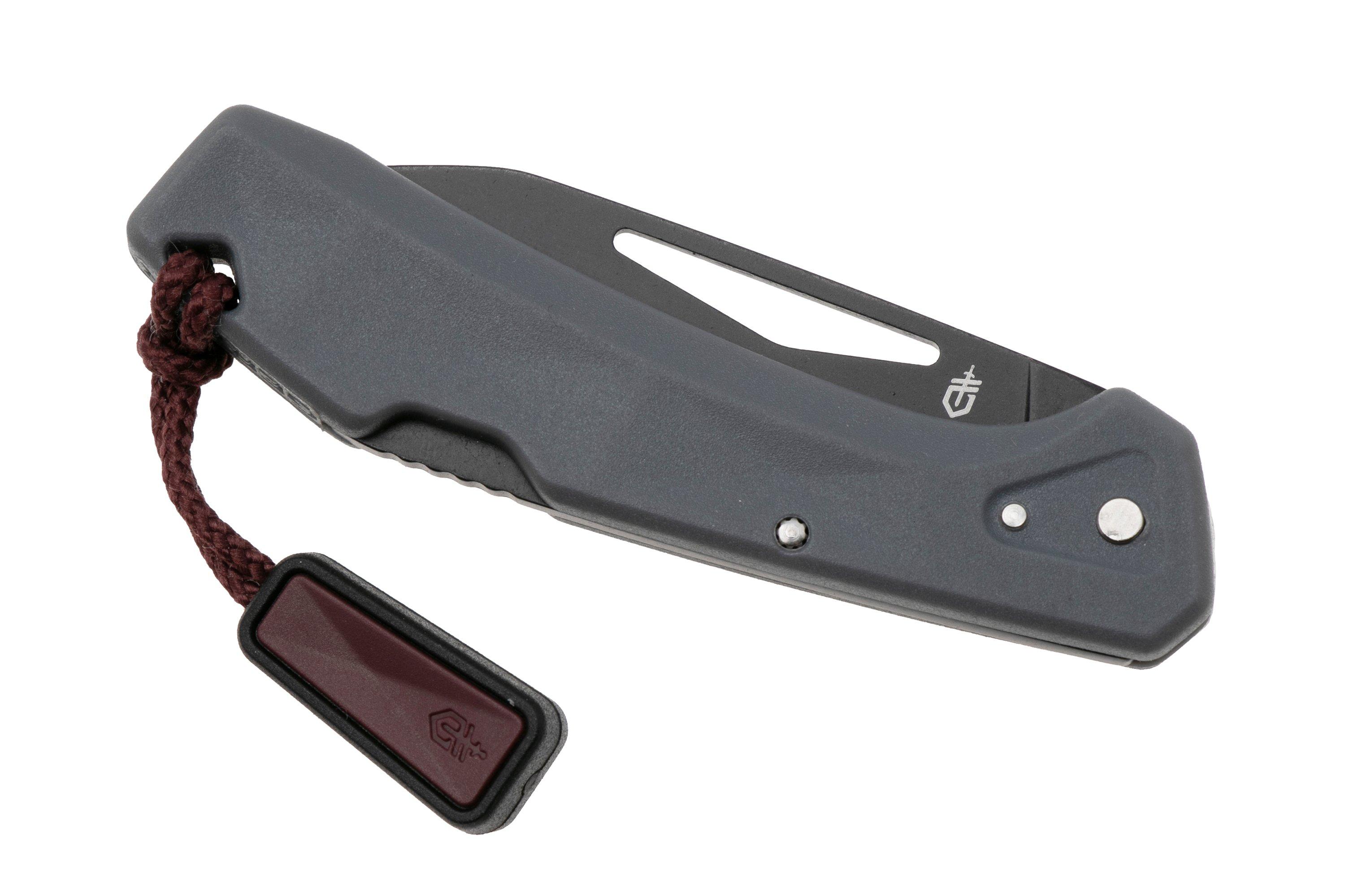 Gerber LST Mini 1074536, Black 440A, Grey Nylon pocket knife ...