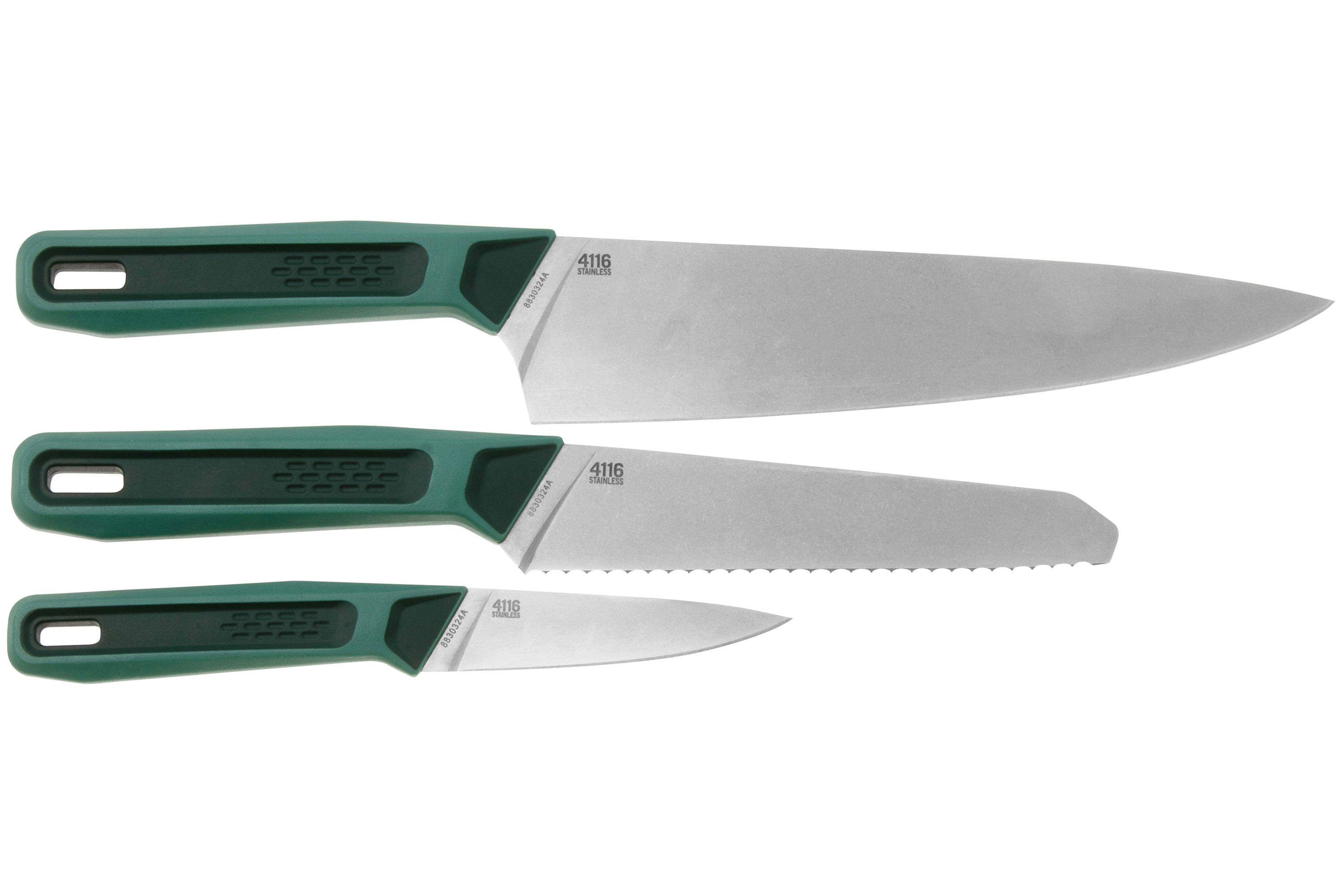 Gerber ComplEAT Knife Set 13658166745 3-piece outdoor knife set ...
