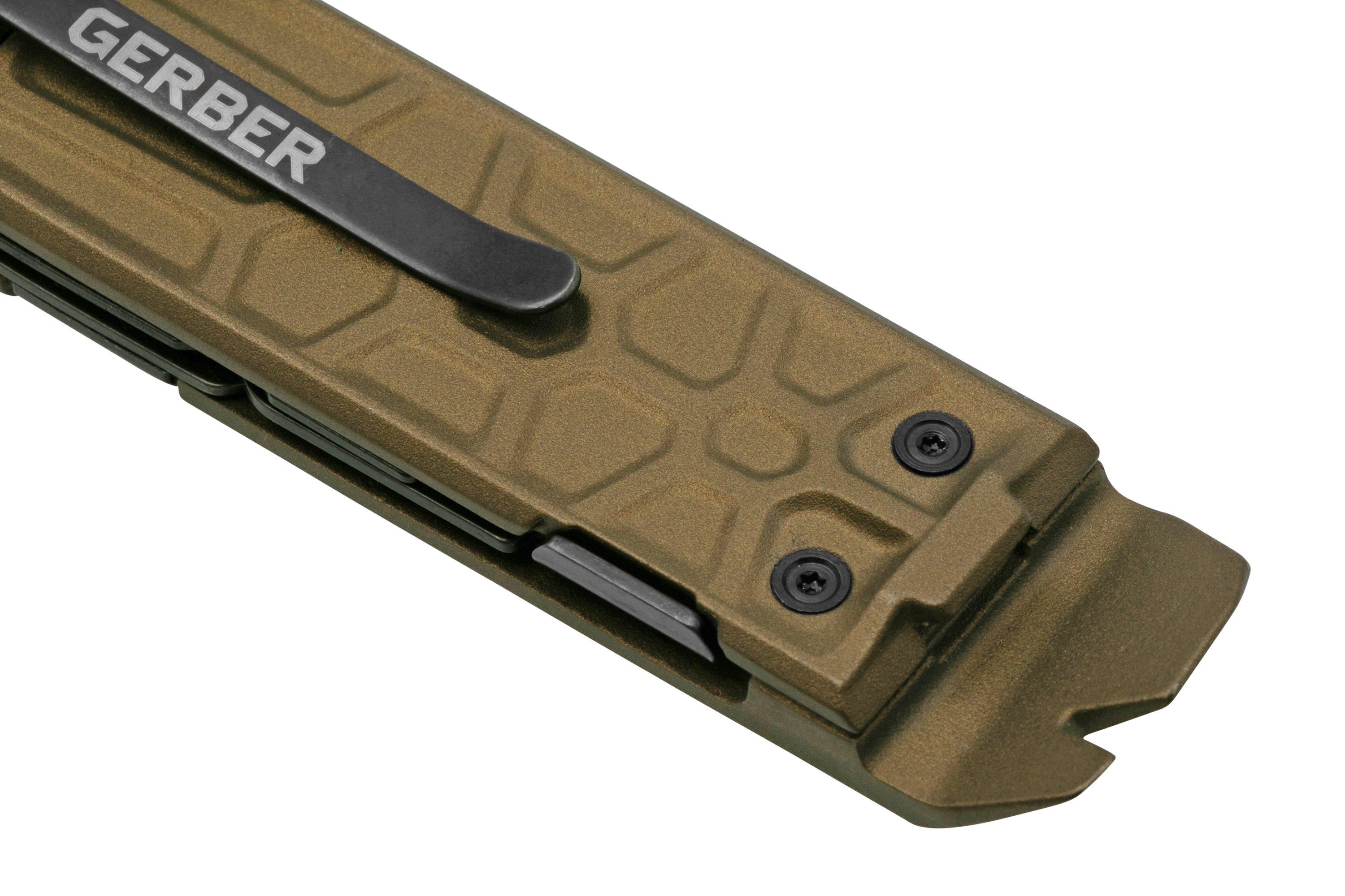 Gerber Lockdown Slim Pry 1059836, Burnt Bronze, multi-tool ...