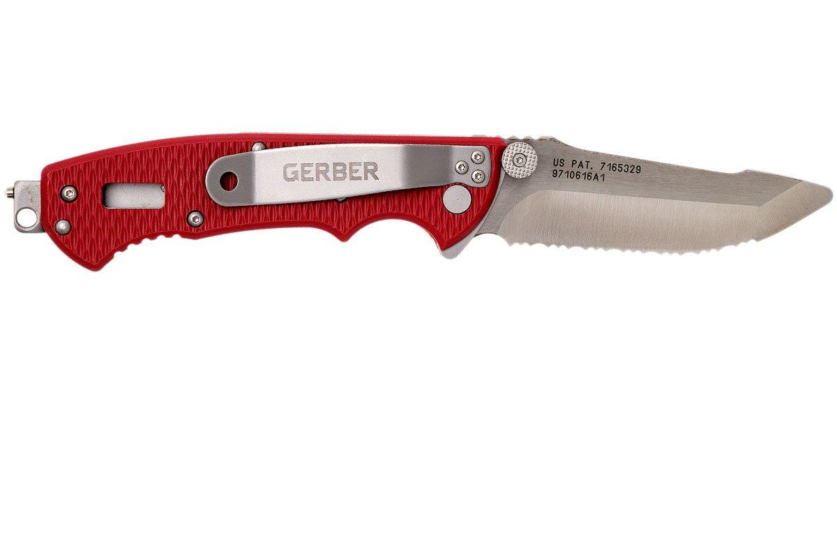 Gerber Hinderer Rescue 22-01534N pocket knife, Hinderer design ...