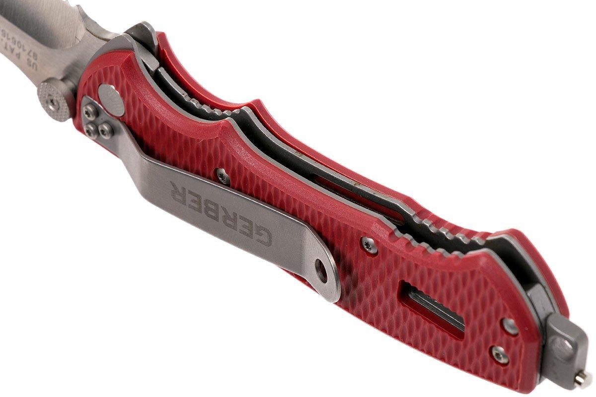 Gerber Hinderer Rescue 22-01534N pocket knife, Hinderer design ...