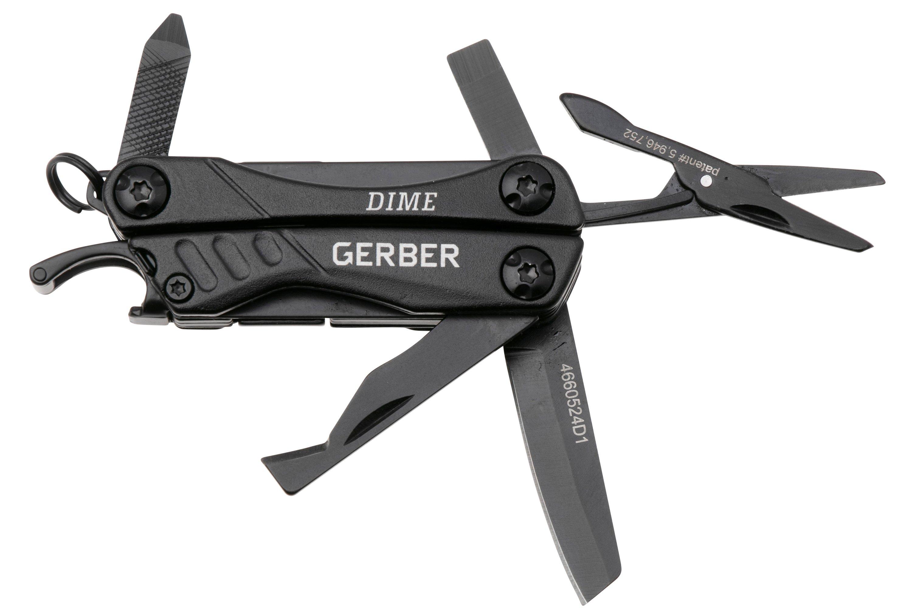 Gerber Dime Micro multitool black, 30-000469 | Advantageously shopping ...