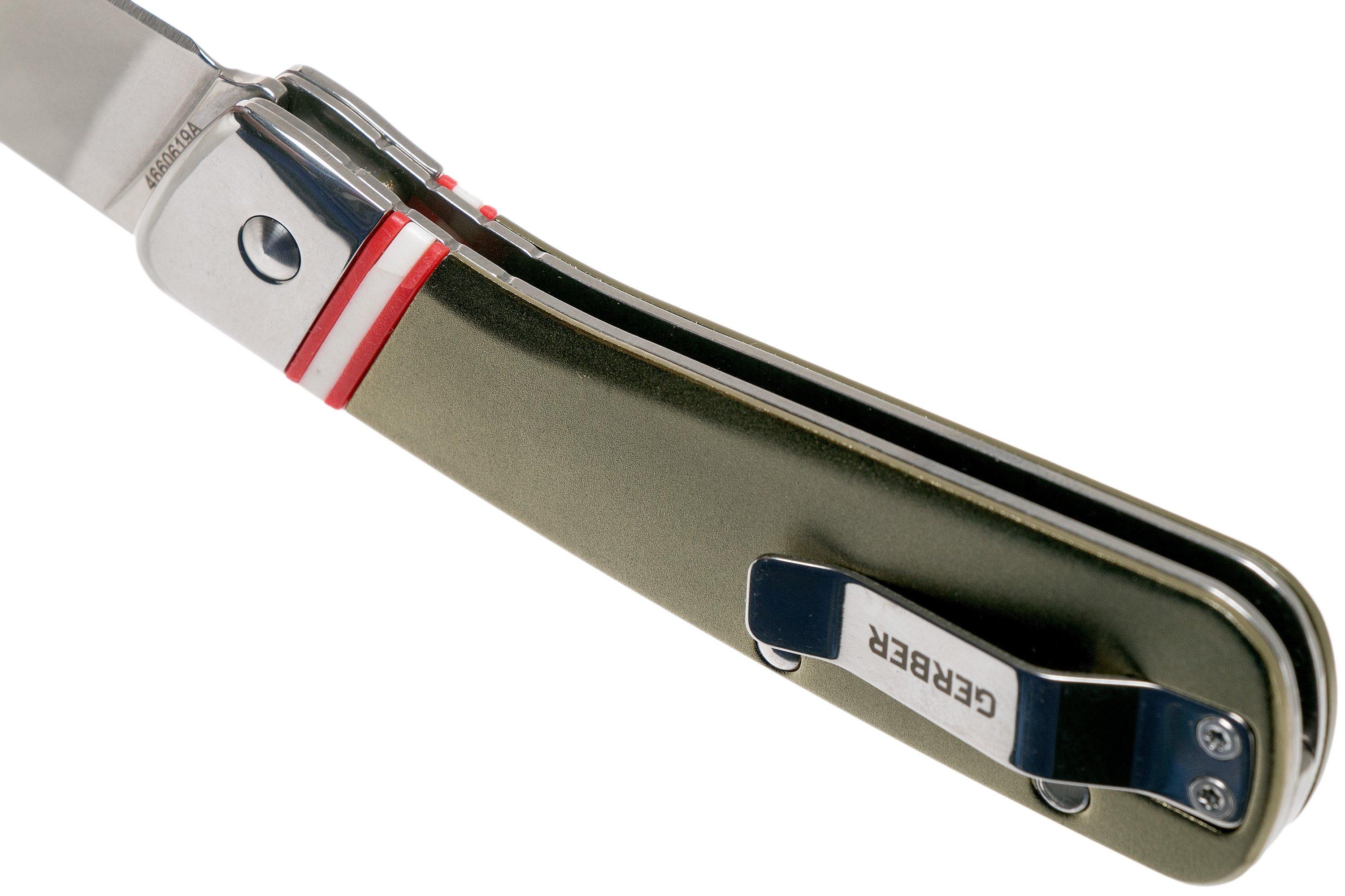 Gerber Straightlace Green 30-001663 couteau de poche Slipjoint ...