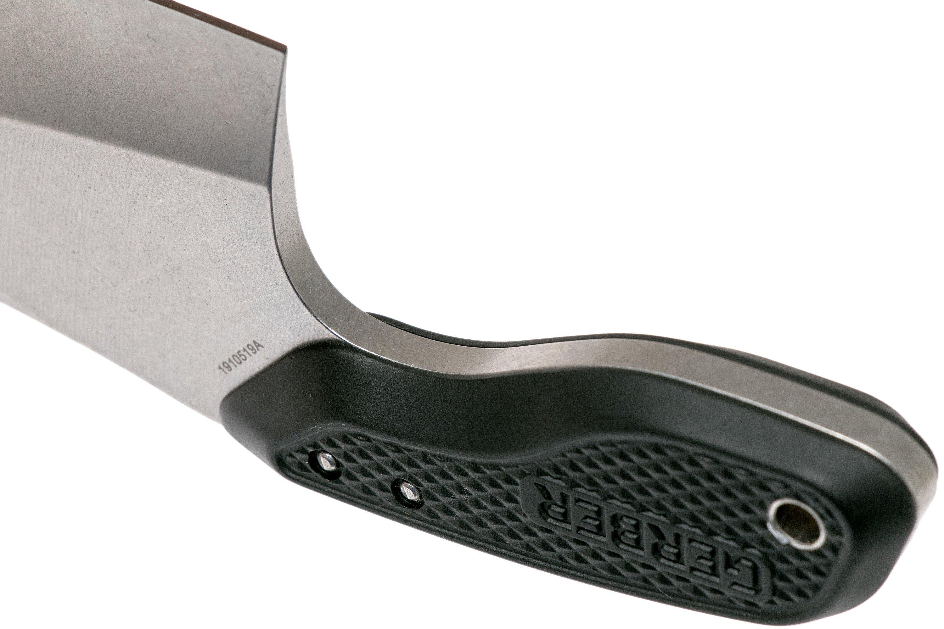Gerber Tri-Tip Mini Cleaver Black Stonewashed 30-001665 fixed knife ...