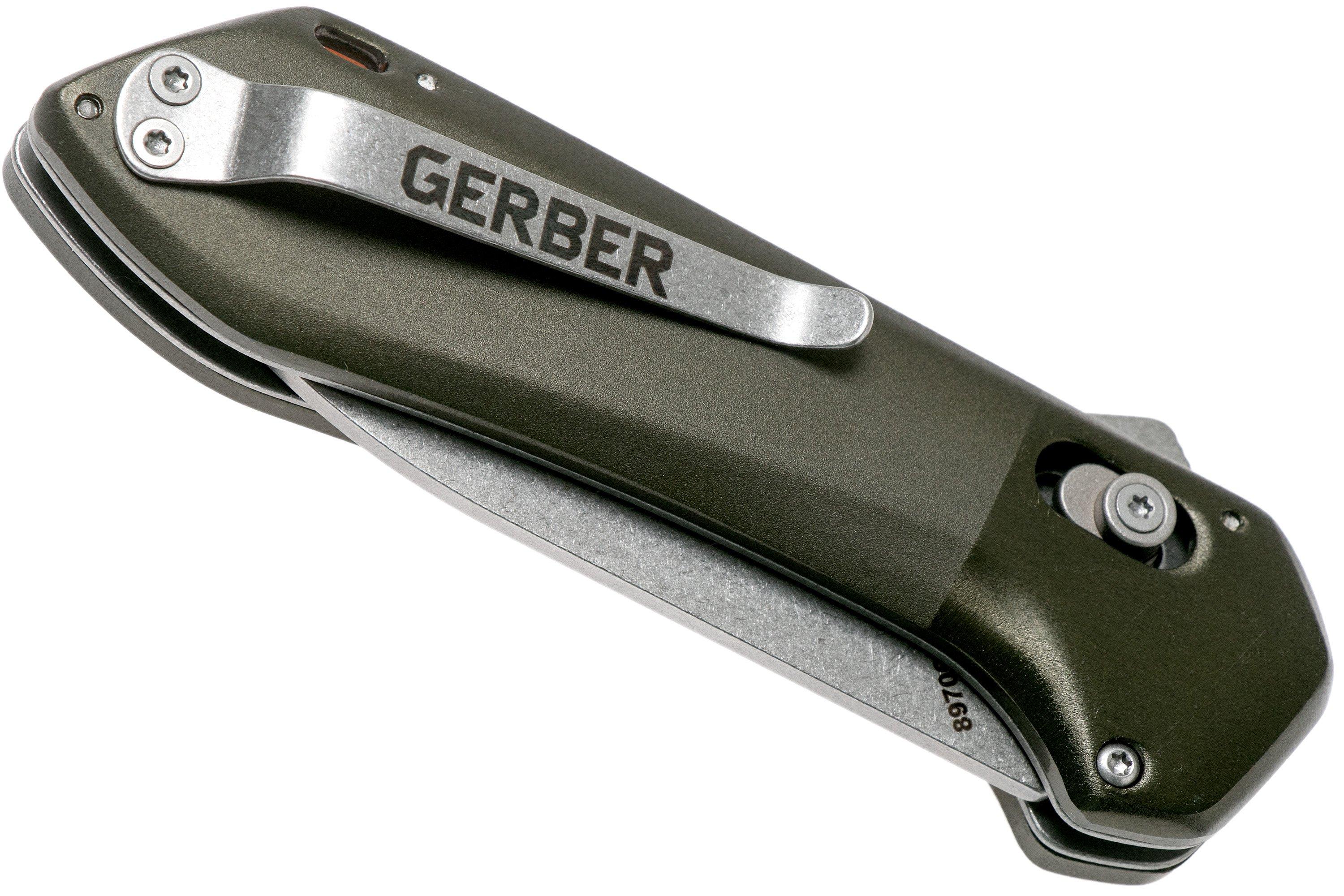 Gerber Highbrow Compact Green 30-001686 pocket knife | Advantageously ...