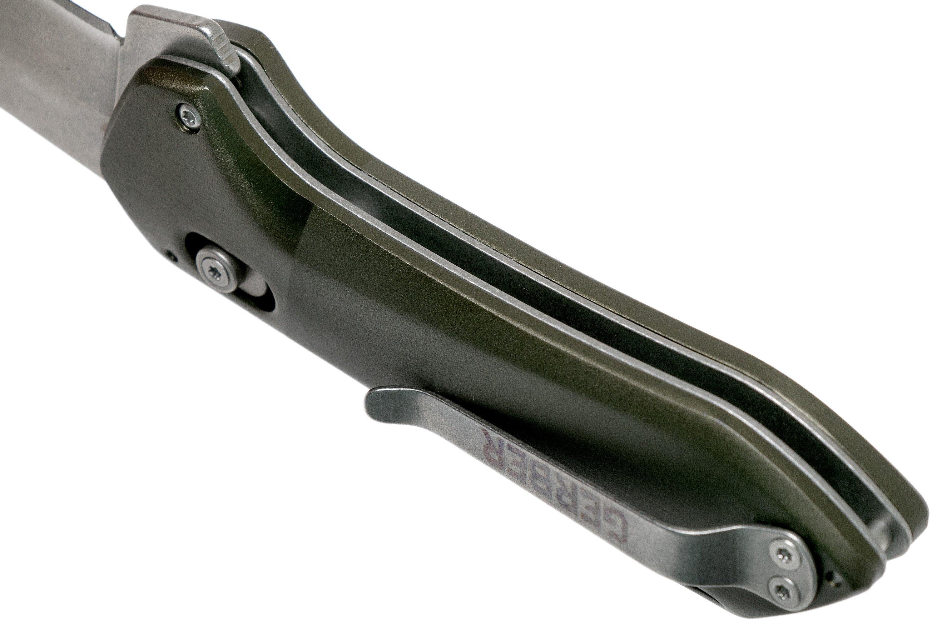 Gerber Highbrow Compact Green 30-001686 pocket knife | Advantageously ...