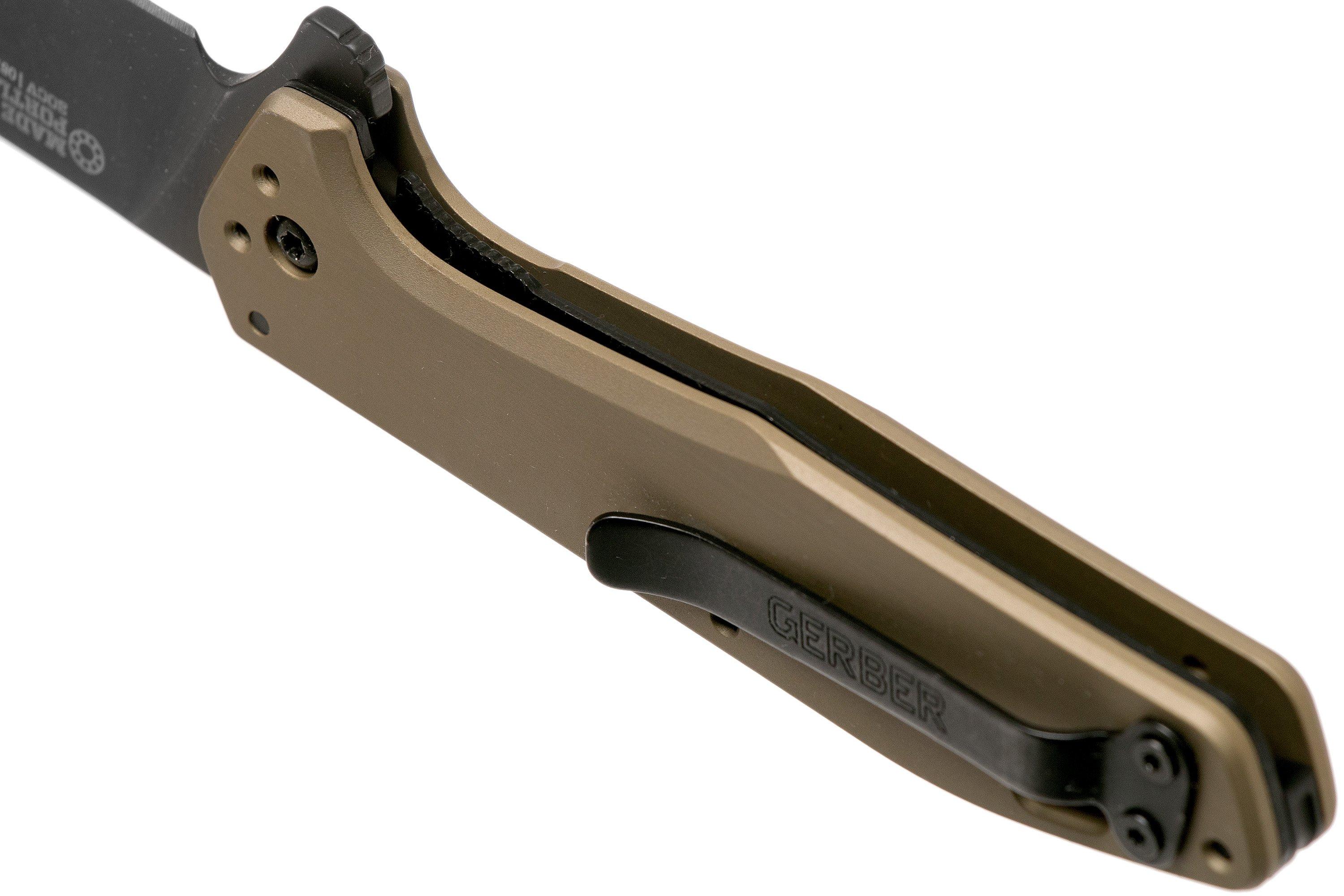 Gerber Fastball Cleaver 20CV 30-001841 Coyote pocket knife ...