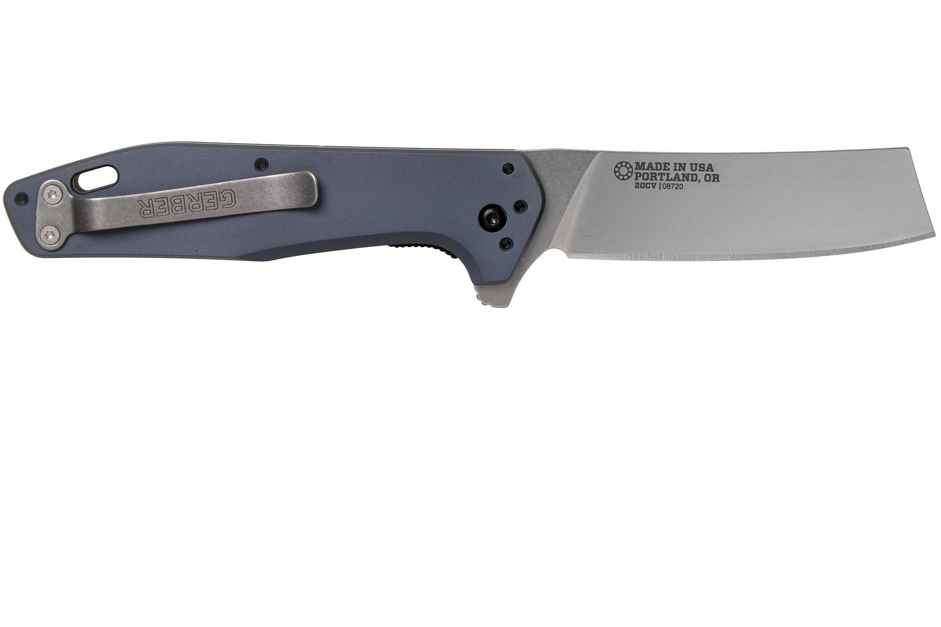 Gerber Fastball Cleaver 20CV 30-001842 Urban Blue pocket knife ...