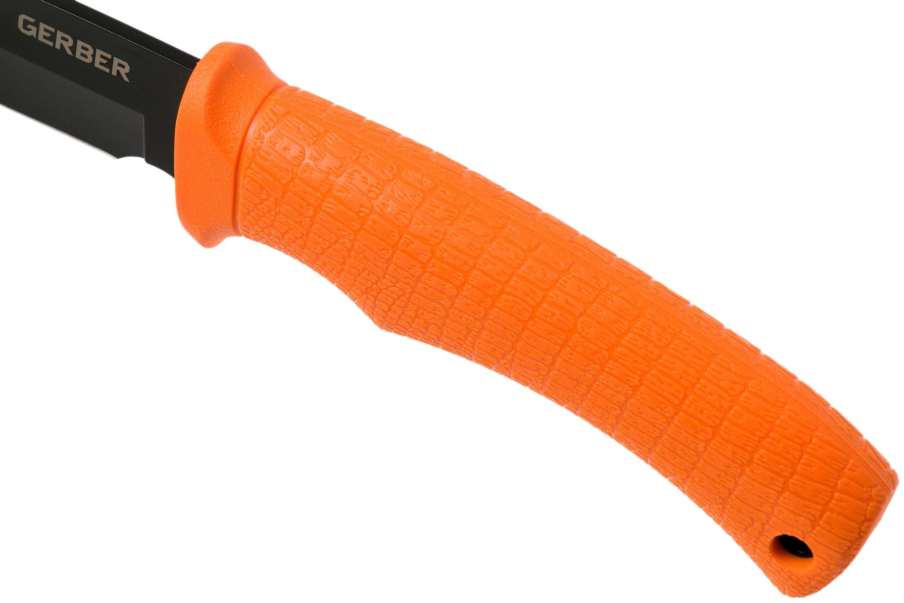 Gerber Gator Fixed Blade drop point orange, fine edge 31-003064N fixed ...