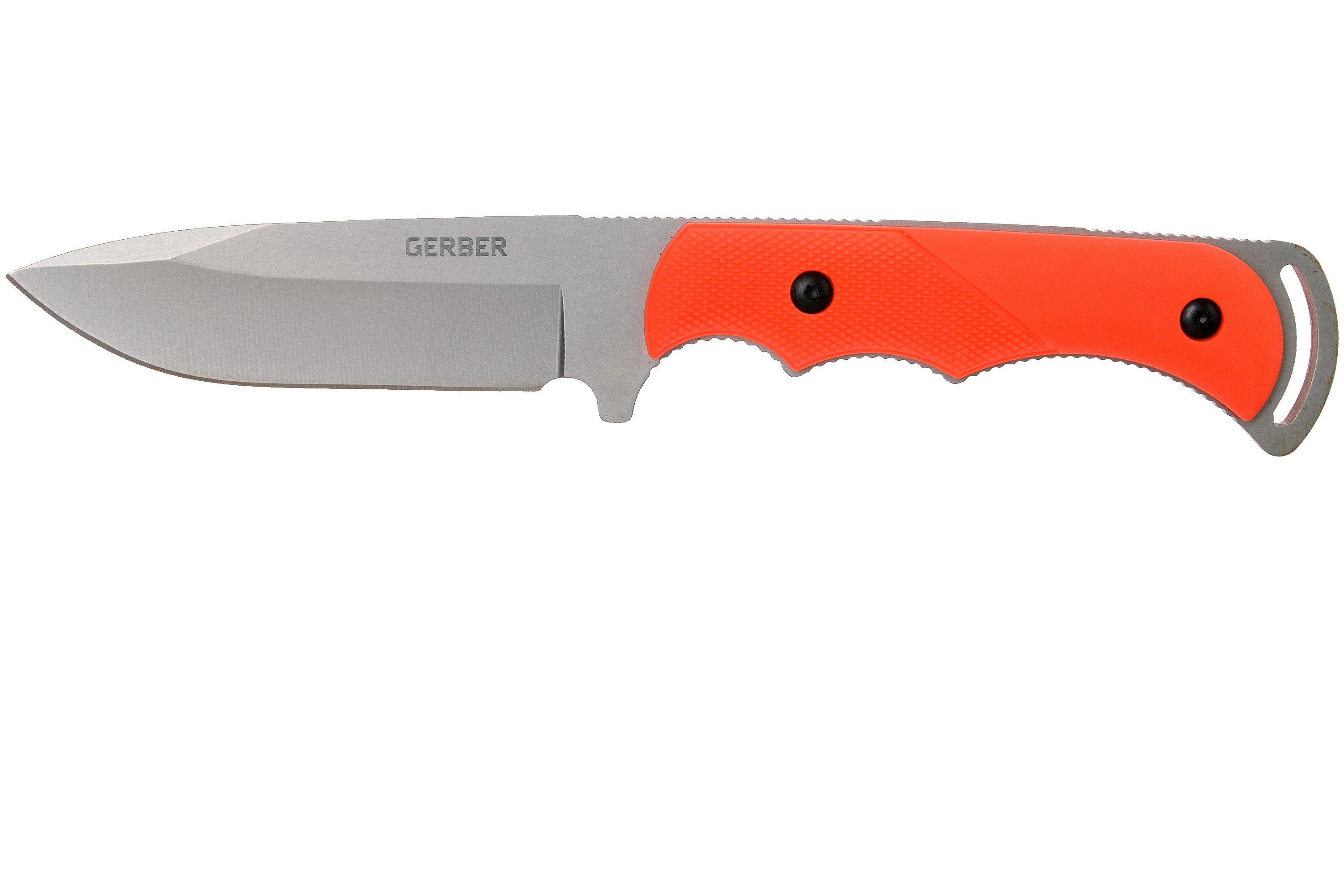 Gerber Freeman Guide Fixed 31-003584 drop point orange, fine edge ...