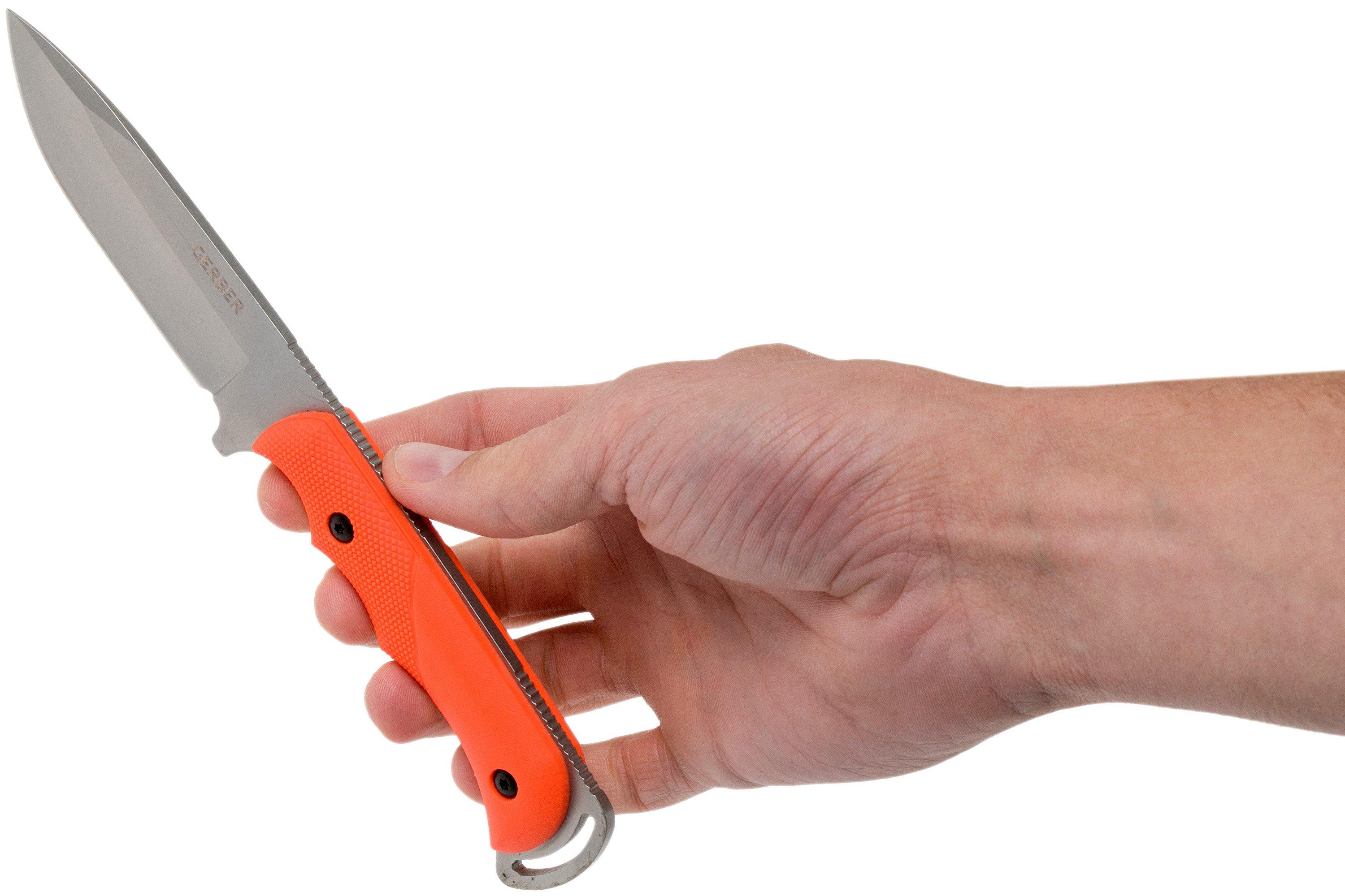 Gerber Freeman Guide Fixed 31-003584 drop point orange, fine edge ...